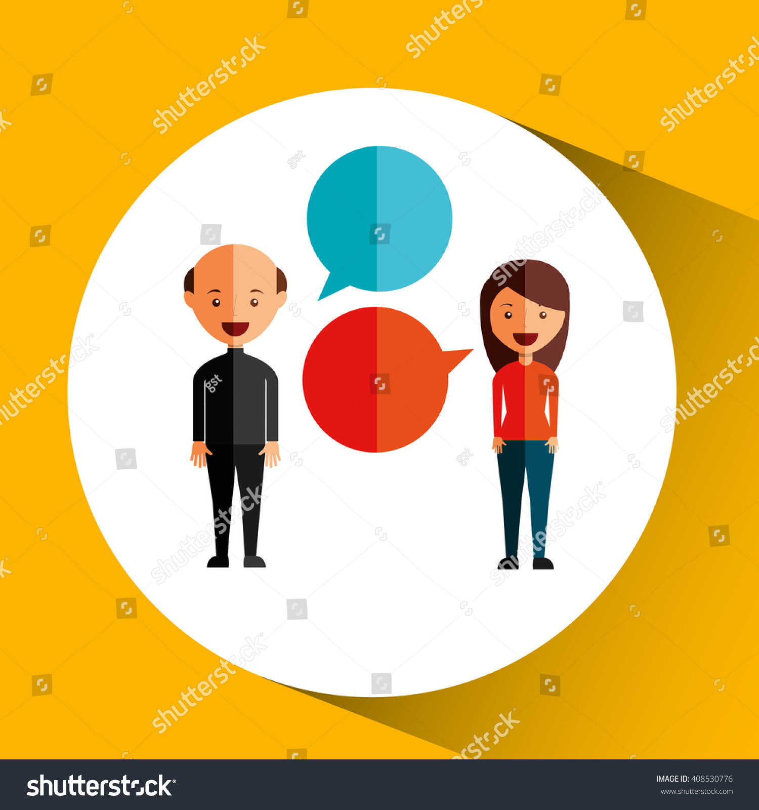 People Talking Design Stock Vector (Royalty Free) 408530776 | Shutterstock