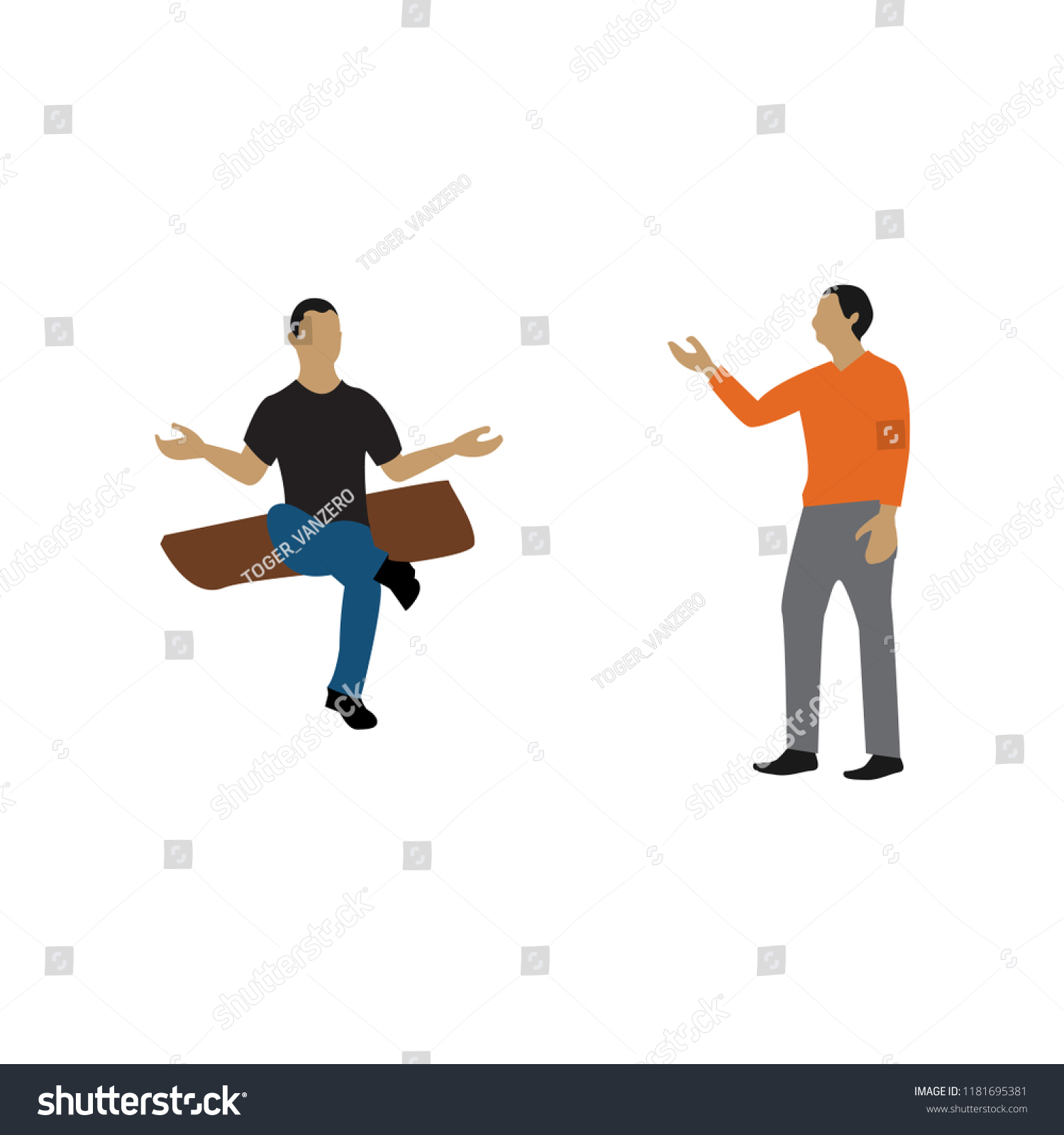 People Talking Logo Icon Design Template: vector de stock (libre de ...