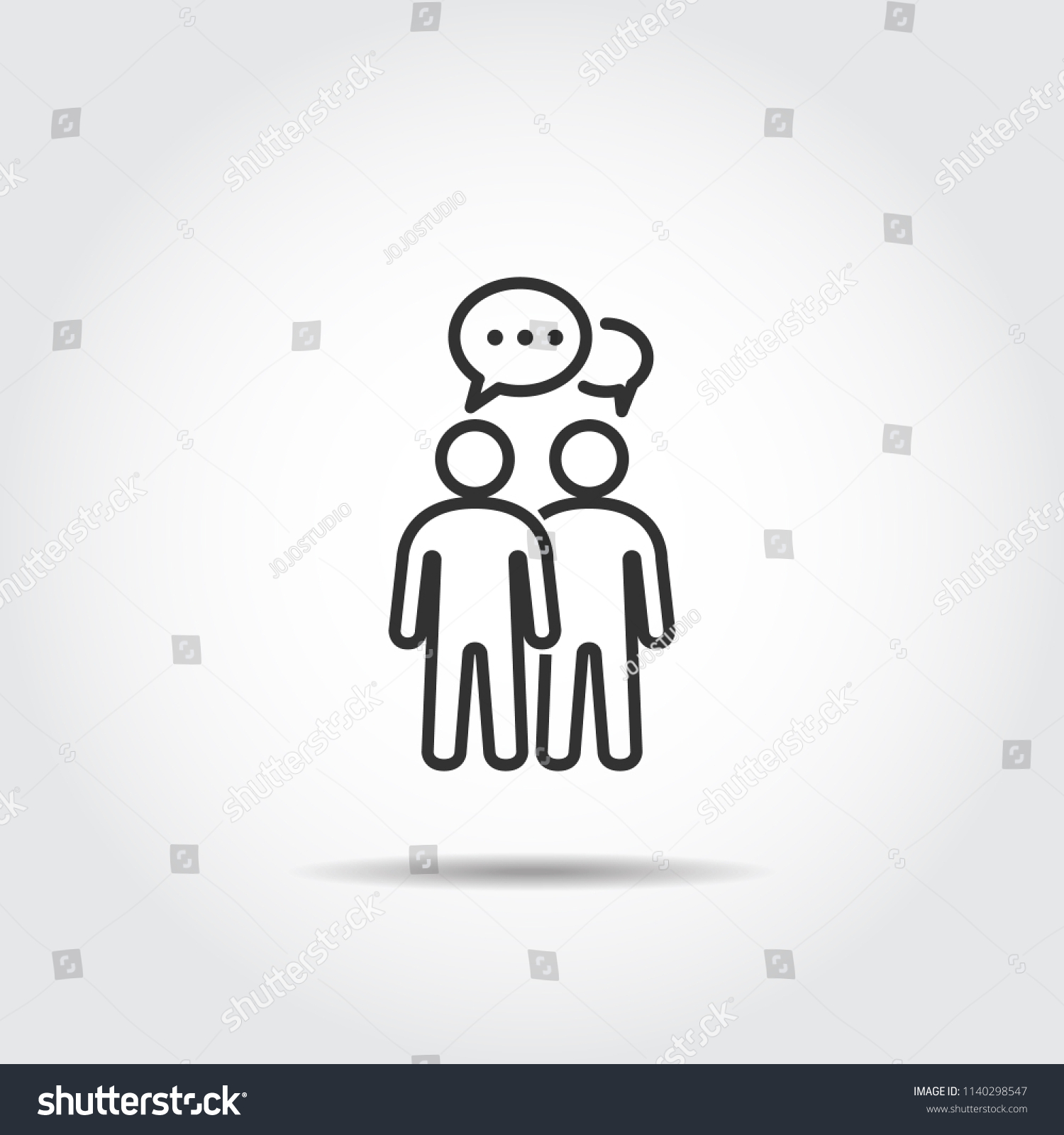People Talking Silhouette Vector: เวกเตอร์สต็อก (ปลอดค่าลิขสิทธิ์ ...