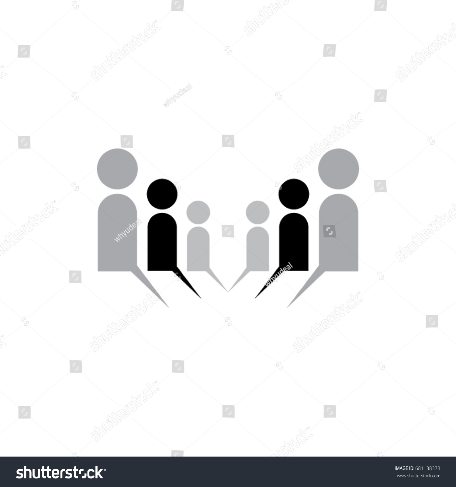 People Team Logo Stock Vector (Royalty Free) 681138373 | Shutterstock