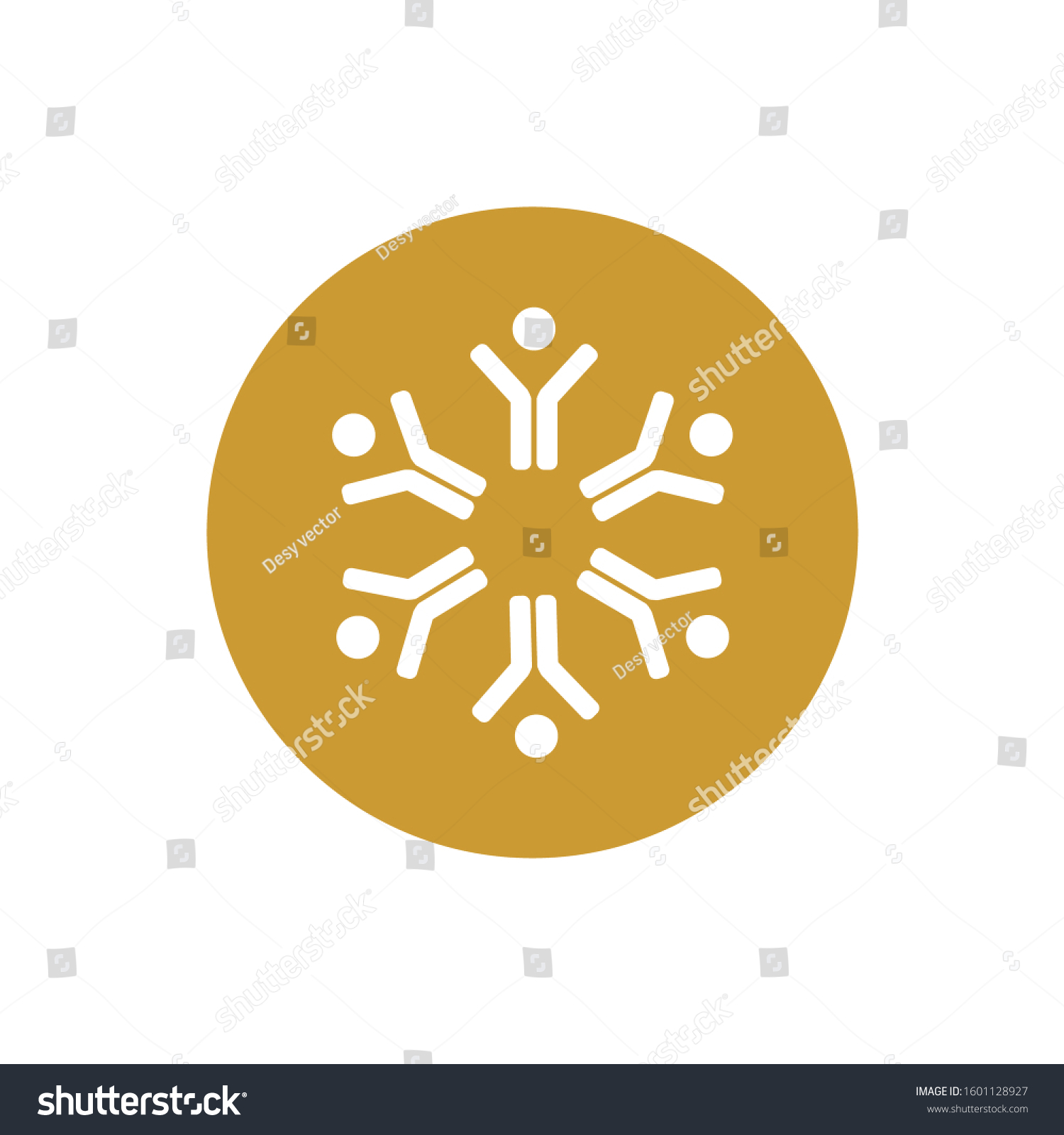 People Team Work Logo Circle Simple Stock Vector (Royalty Free ...