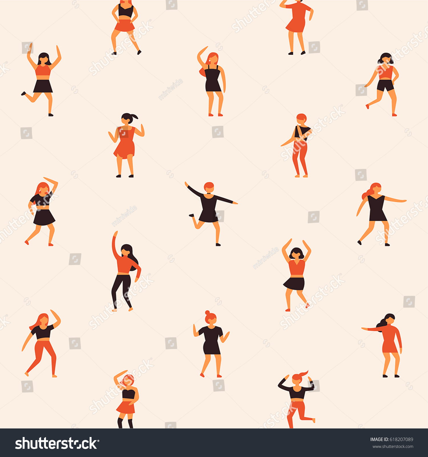 People Texture Character Vector Illustration Flat: vector de stock ...