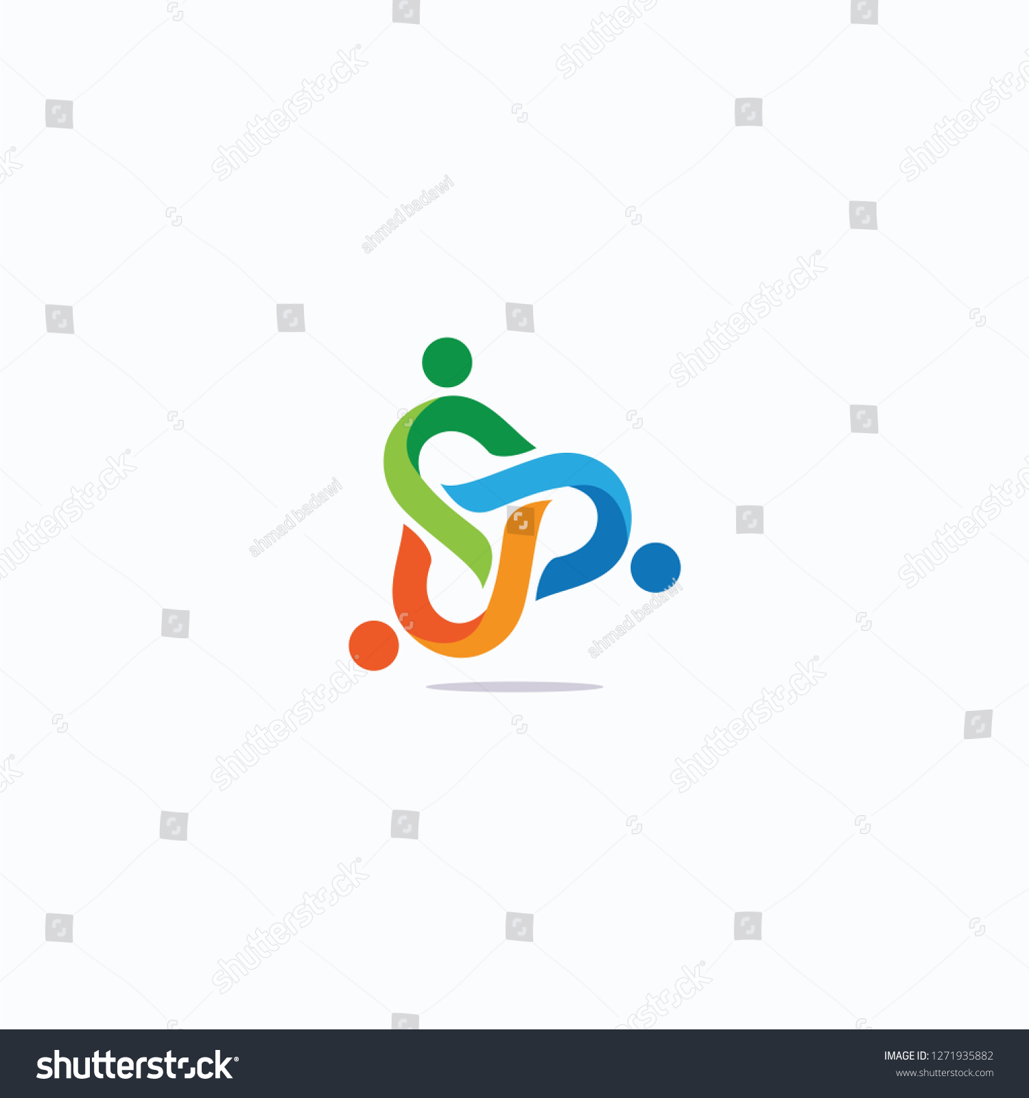 People Vector Leave Logo Stock Vector (Royalty Free) 1271935882 ...
