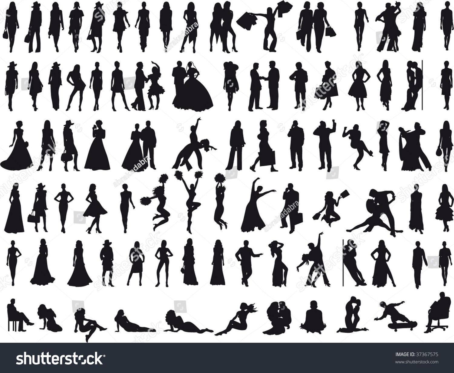 People Vector Vol_1 Stock Vector (Royalty Free) 37367575 | Shutterstock