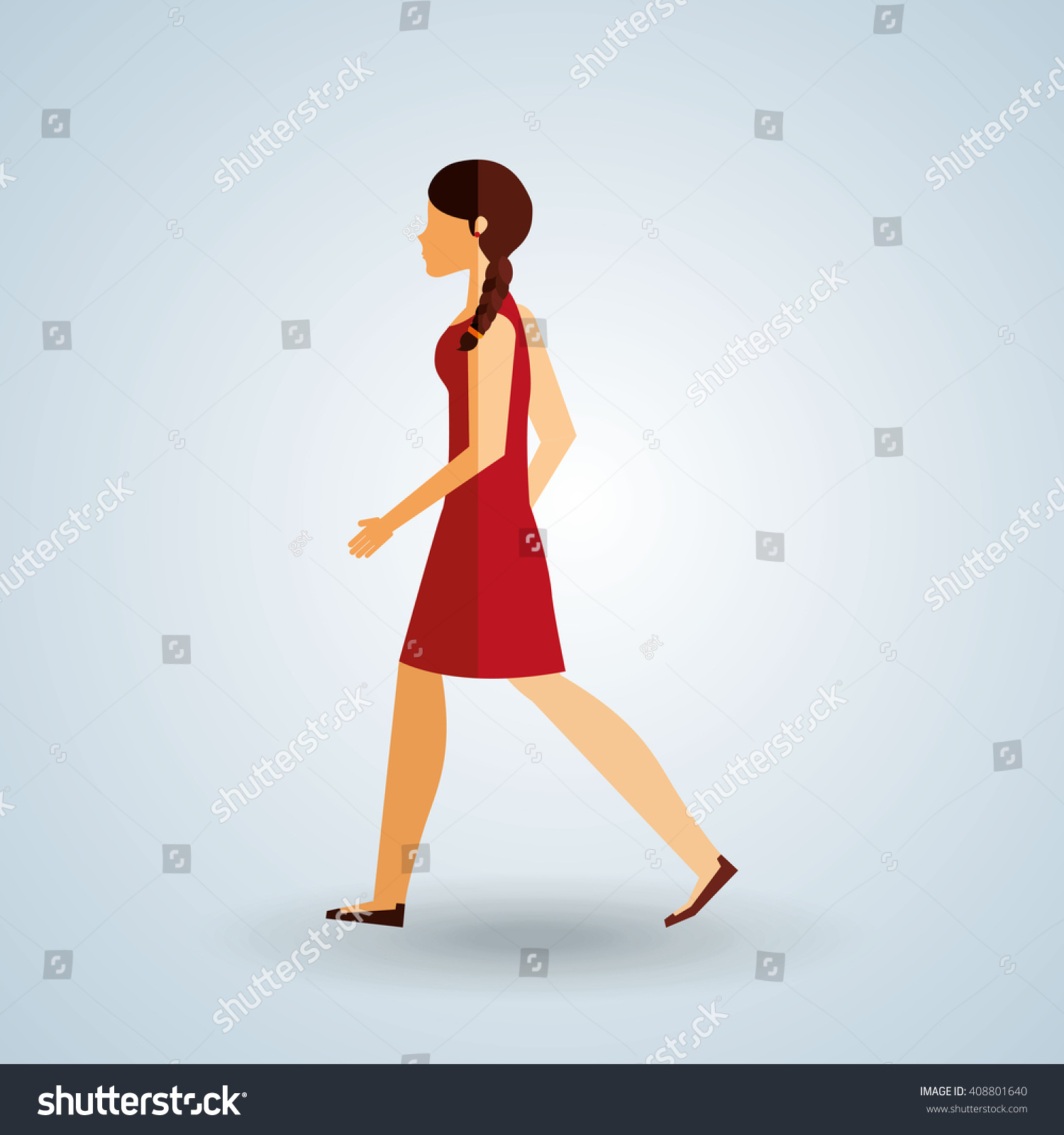 People Walking Design Stock Vector (Royalty Free) 408801640 | Shutterstock