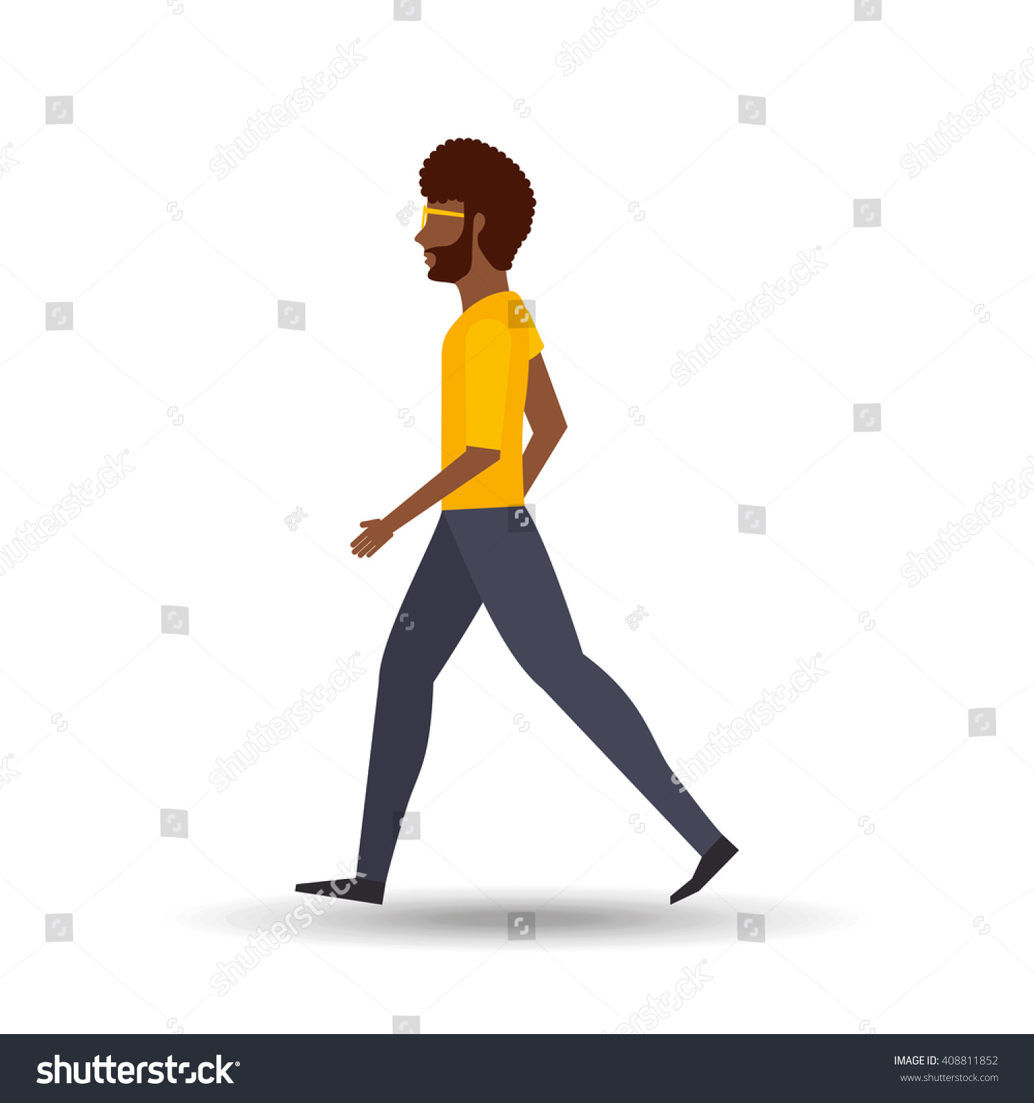 People Walking Design Stock Vector (Royalty Free) 408811852