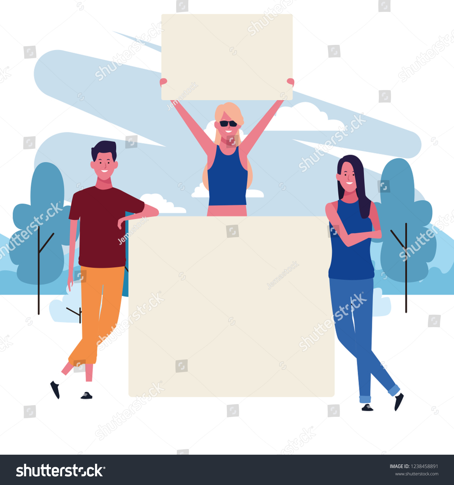 People Posters Stock Vector (Royalty Free) 1238458891 | Shutterstock