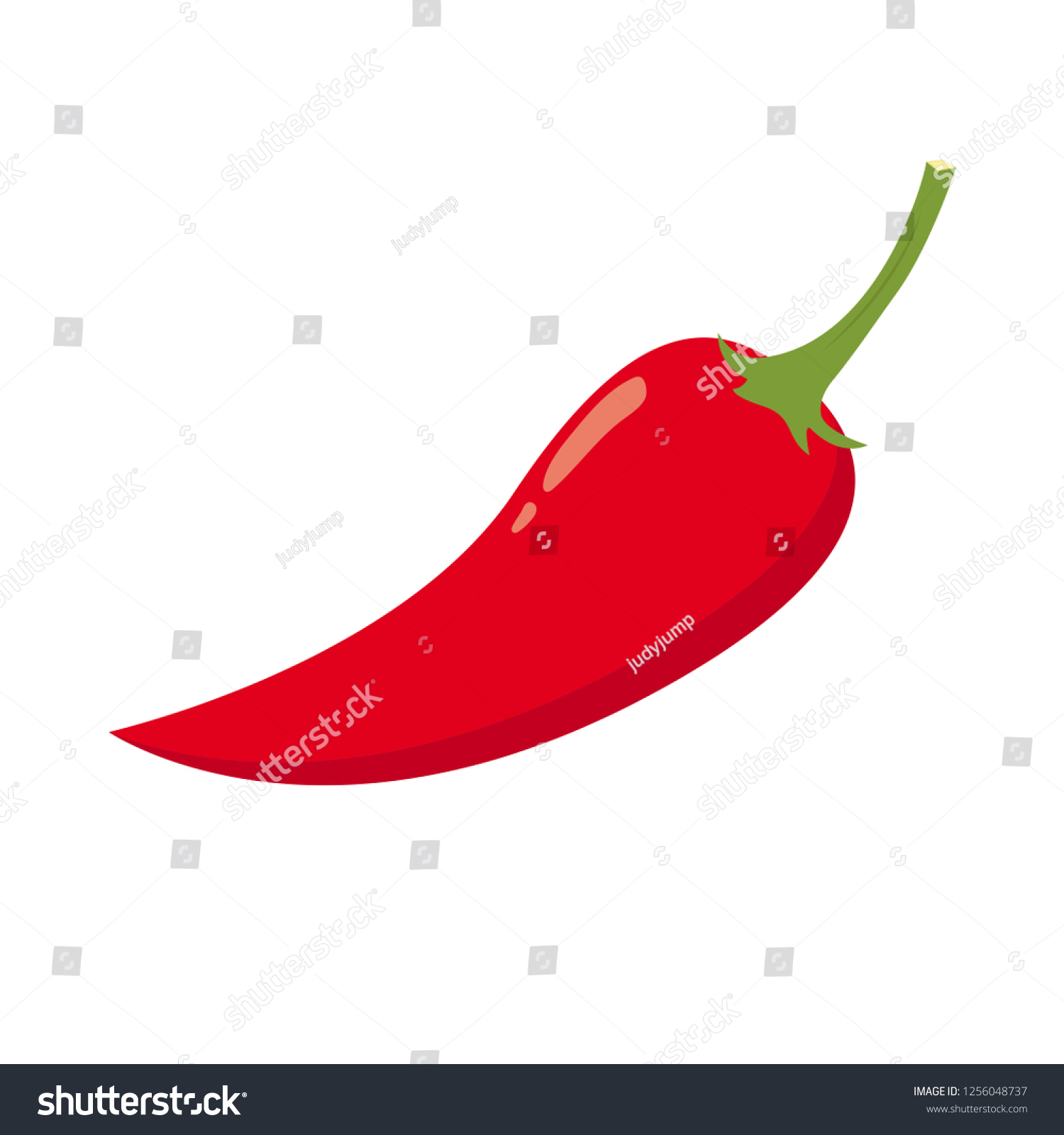 Pepper Cartoon Vector Symbol Logo Design Stock Vector (Royalty Free ...