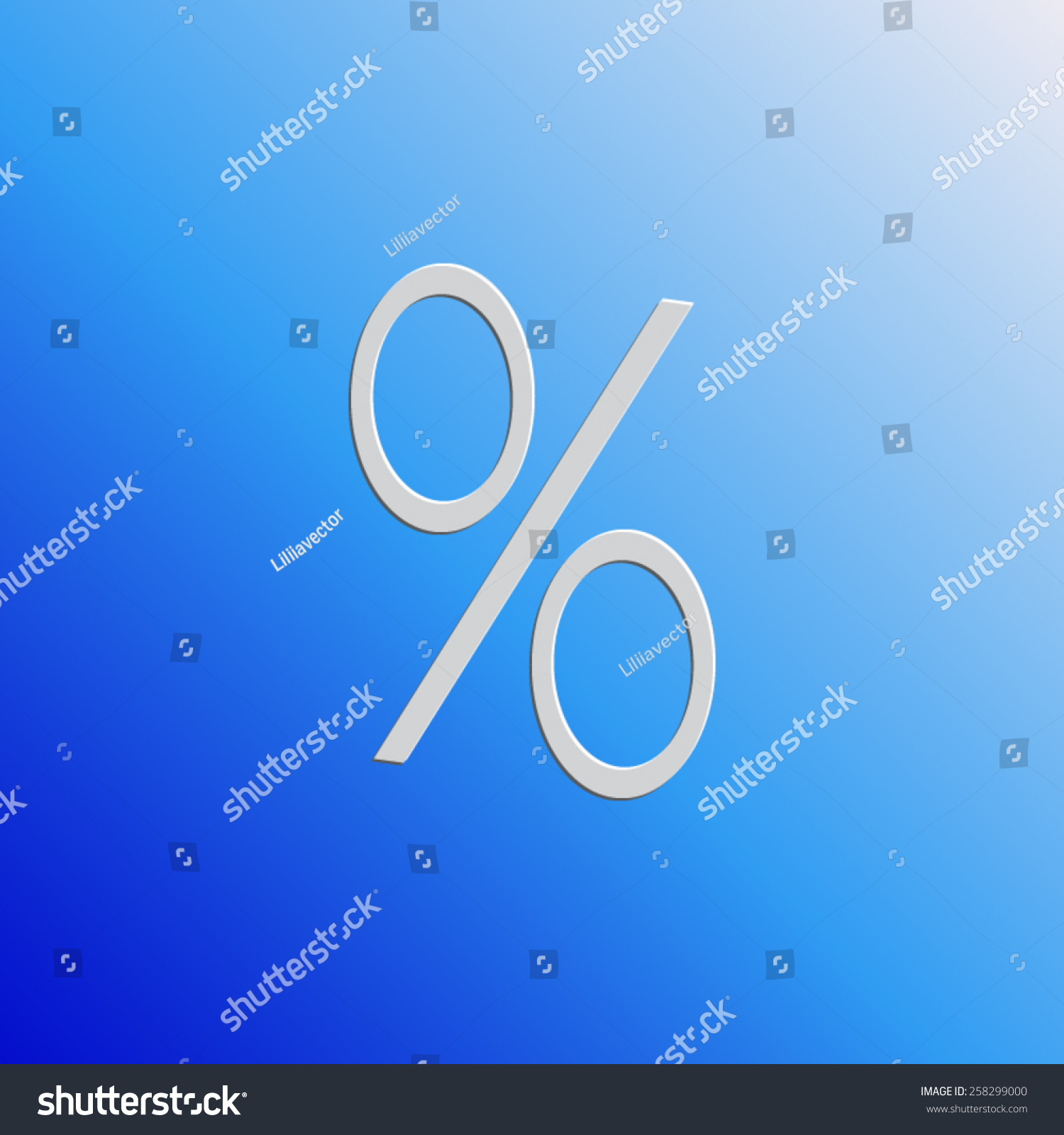 Percent Sign Vector Icon Stock Vector (Royalty Free) 258299000 ...