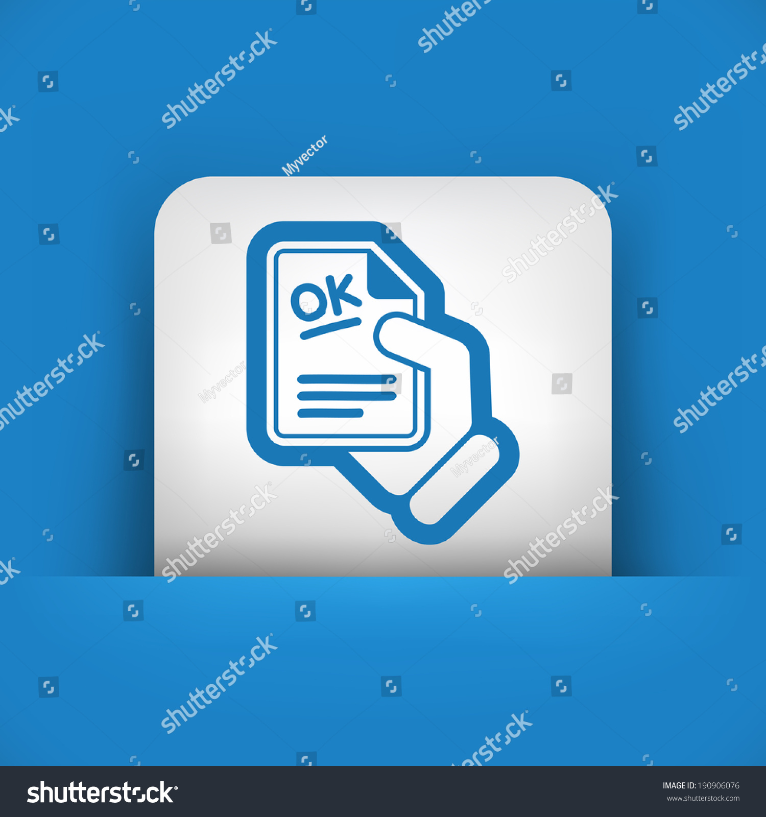 Perfect Evaluation Document Stock Vector (Royalty Free) 190906076 ...