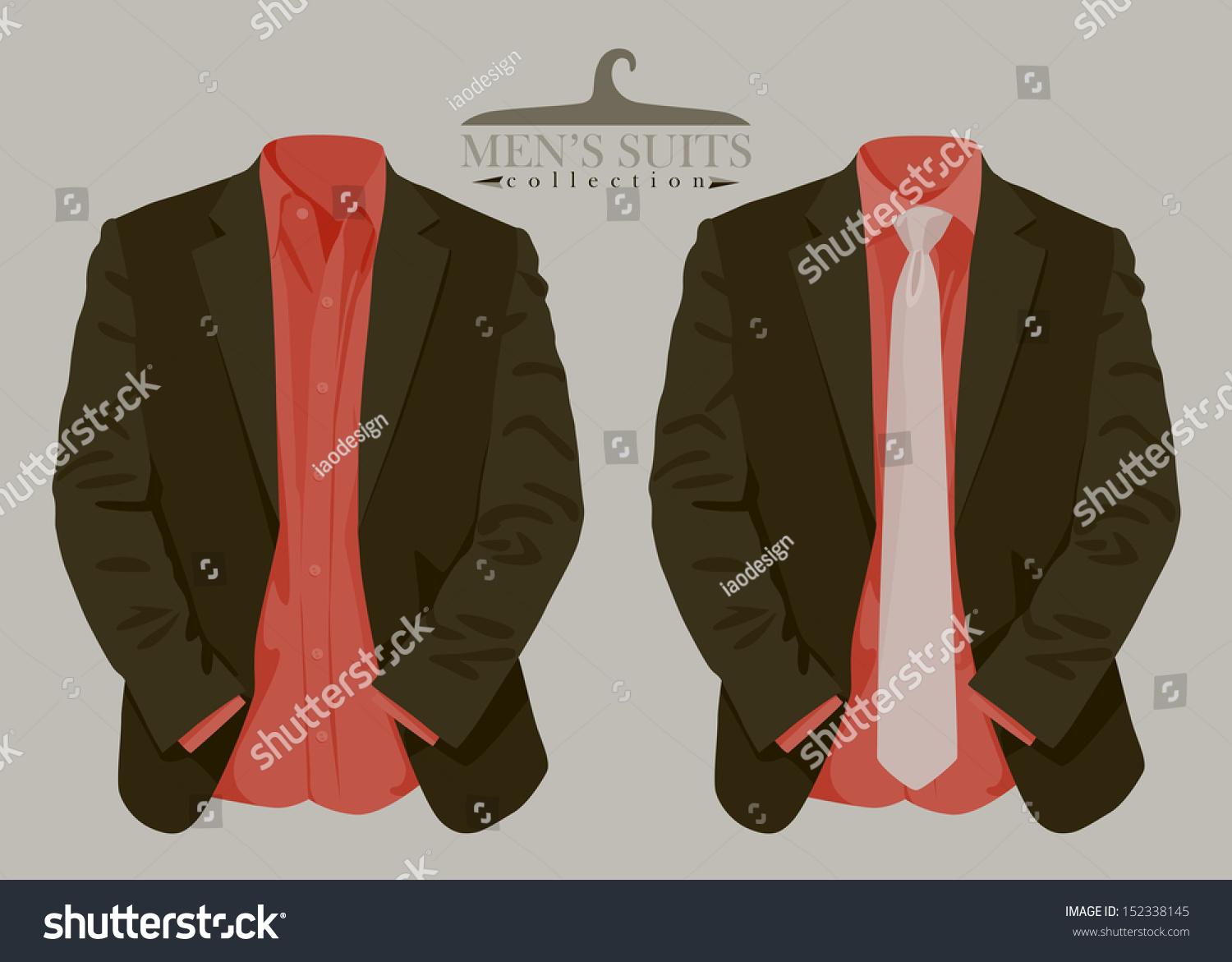 Perfect Mens Suits Collection Vector Design Stock Vector (Royalty Free ...