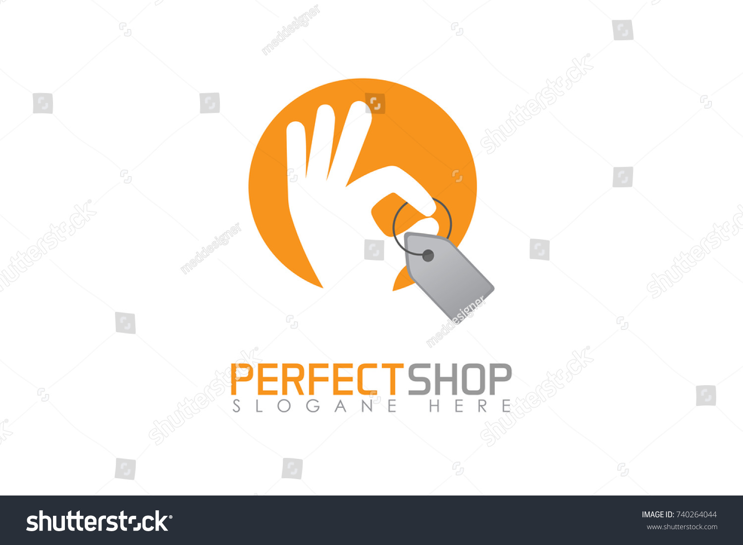 Perfect Shop Logo Stock Vector (Royalty Free) 740264044