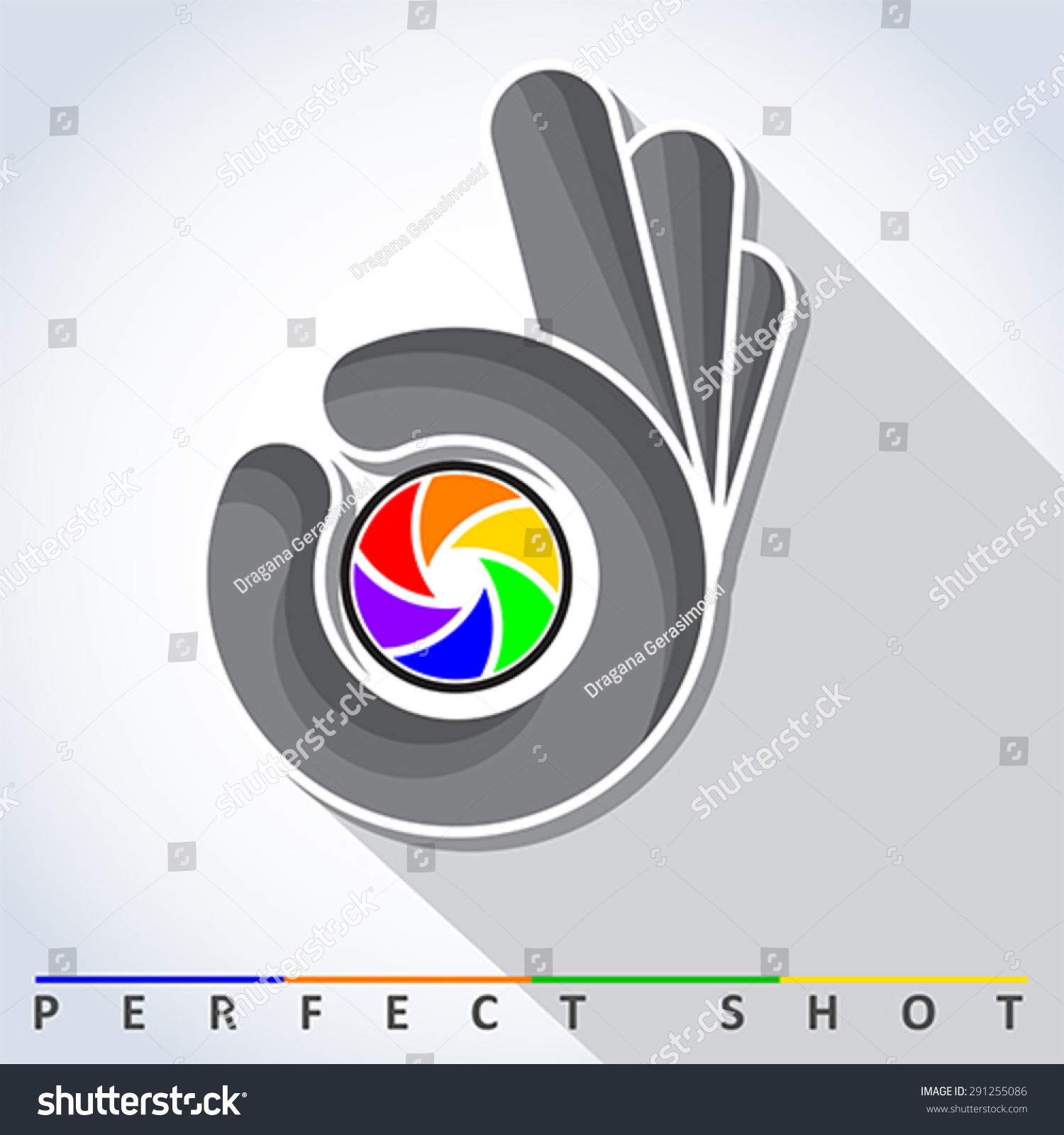 Perfect Shot Symbol Vector Stock Vector (Royalty Free) 291255086 ...