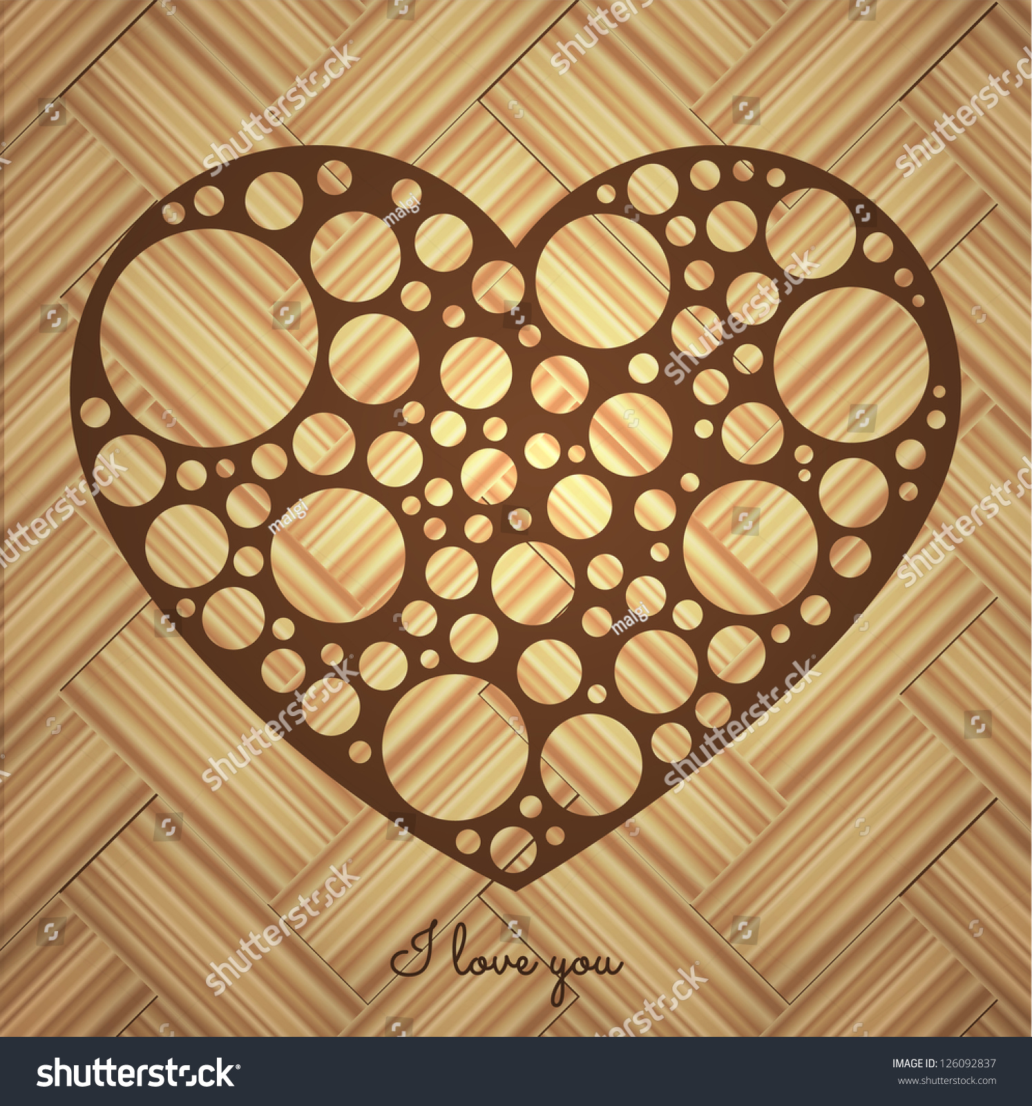 Perforated Heart Stock Vector (Royalty Free) 126092837 | Shutterstock