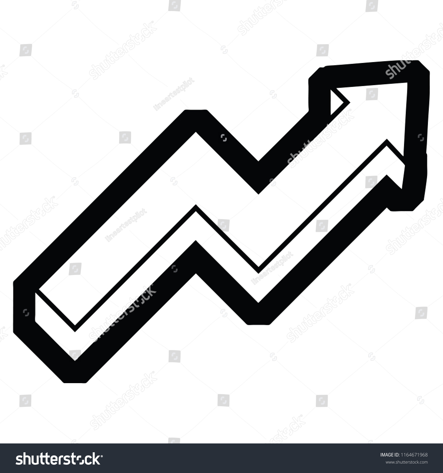 Performance Arrow Graphic Vector Illustration Icon Stock Vector ...