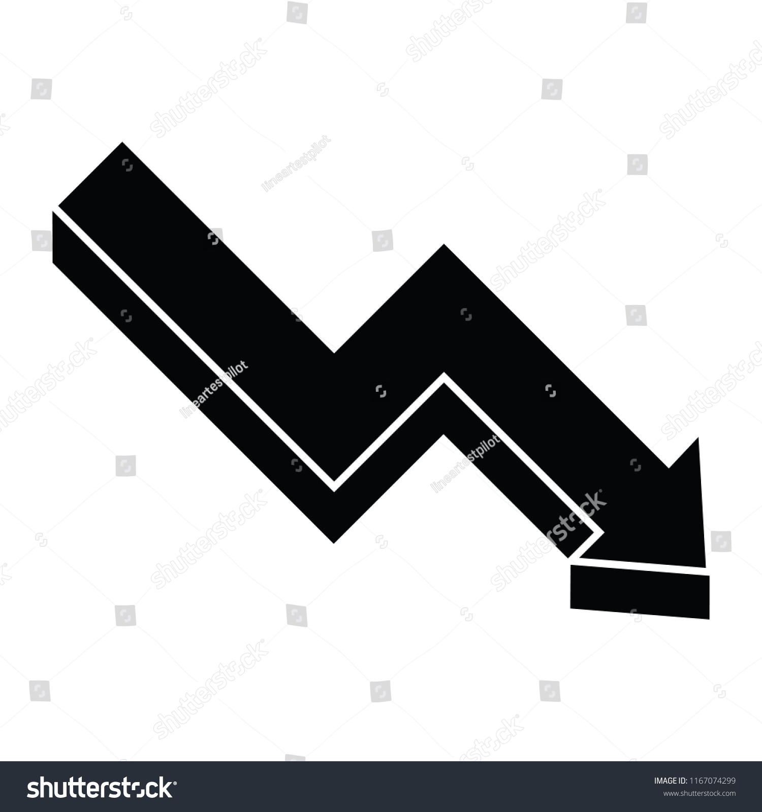 Performance Arrow Graphic Vector Illustration Icon Stock Vector ...