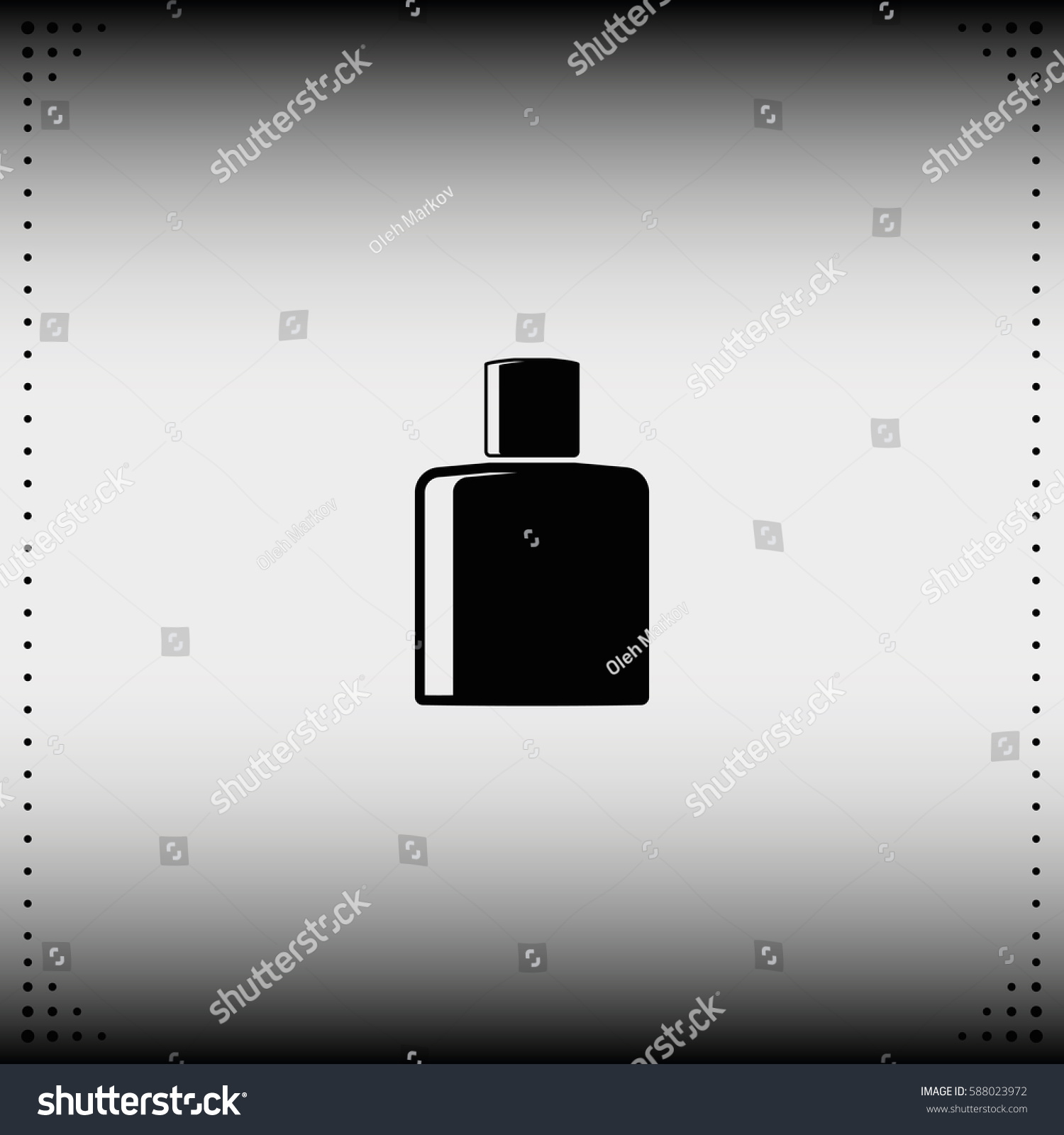 Perfume Bottle Simple Flat Icon Stock Vector (Royalty Free) 588023972