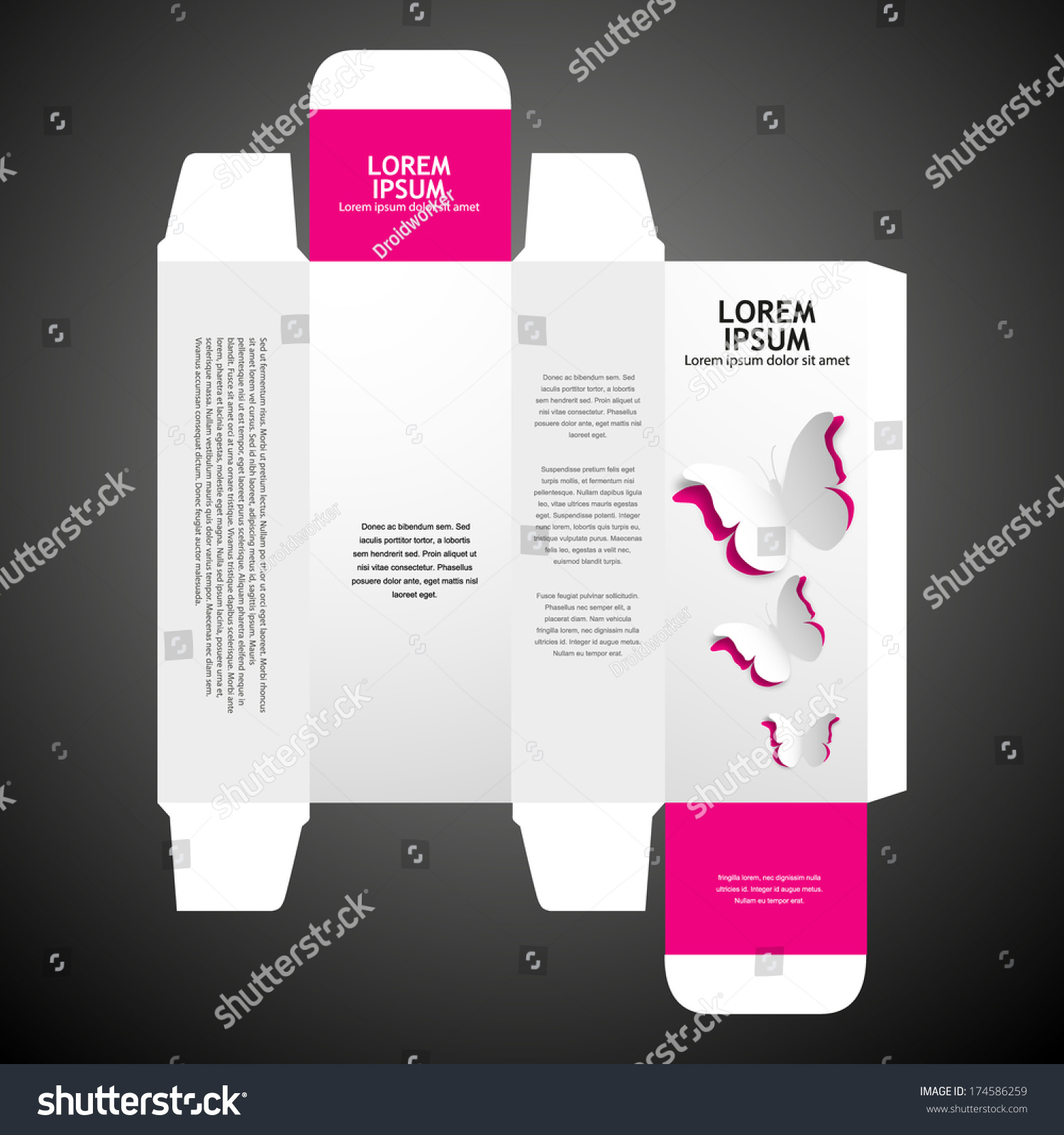 Perfume Box Design Stock Vector (Royalty Free) 174586259 | Shutterstock