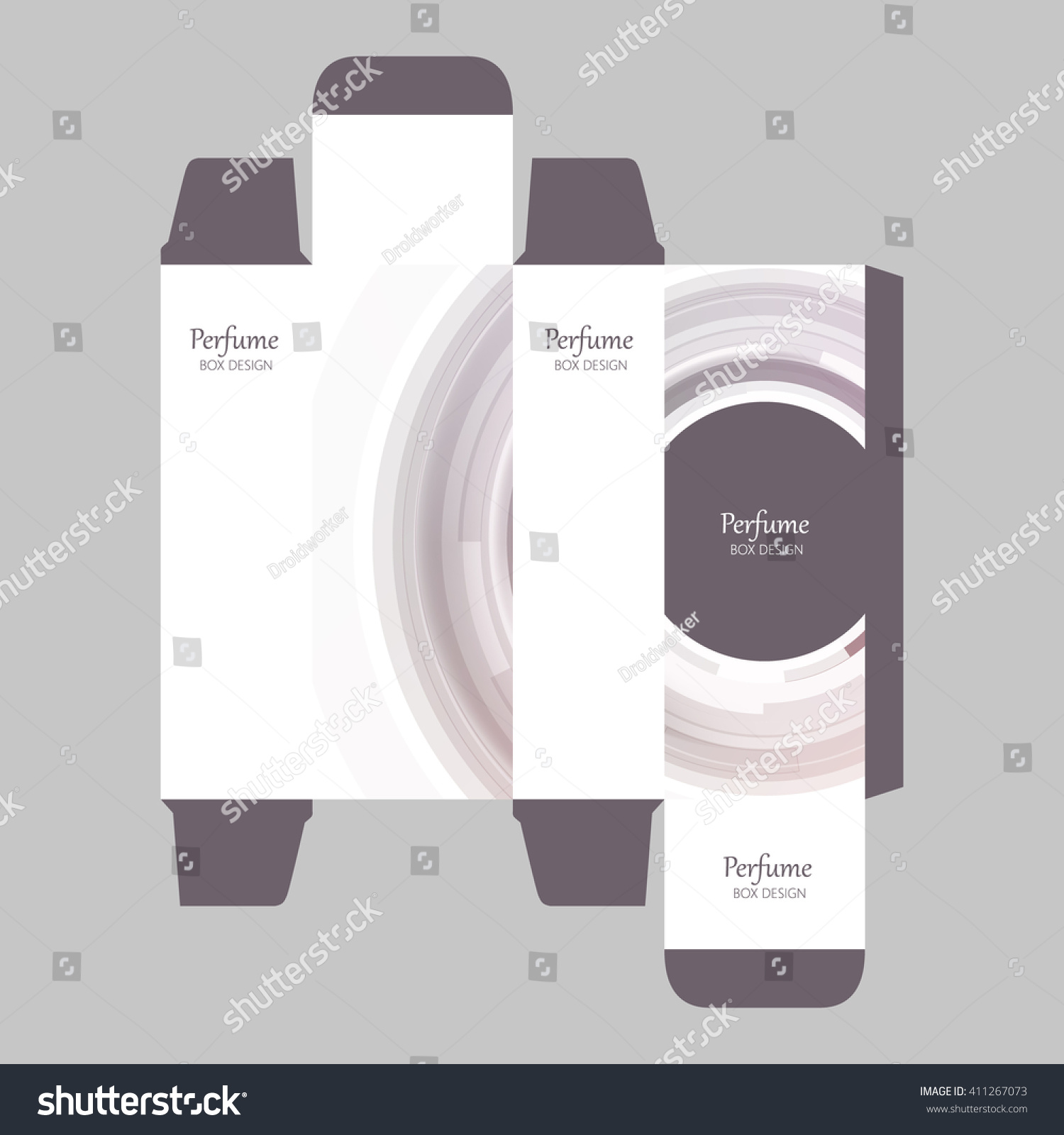 Perfume Box Design Stock Vector (Royalty Free) 411267073