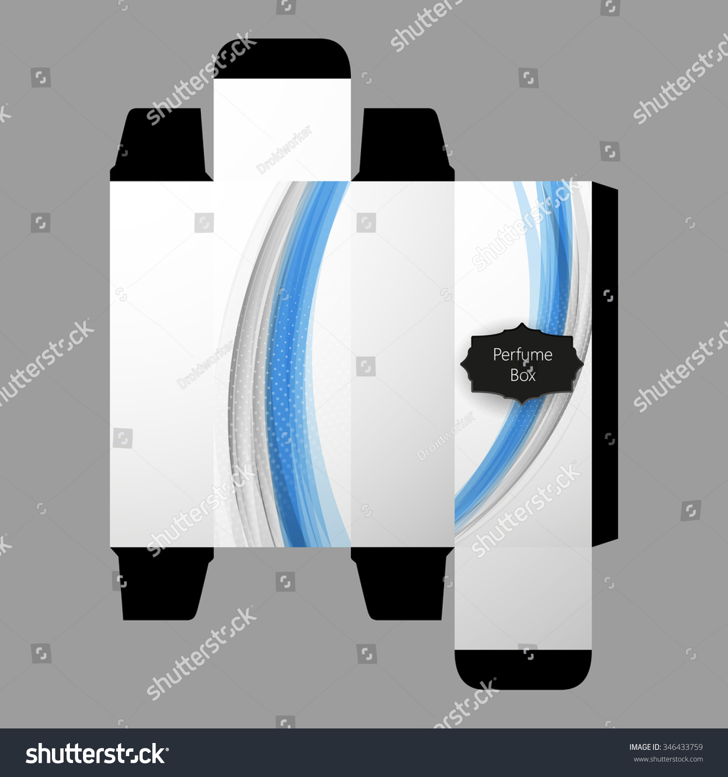 Perfume Box Template Design Vector Stock Vector (Royalty Free) 346433759