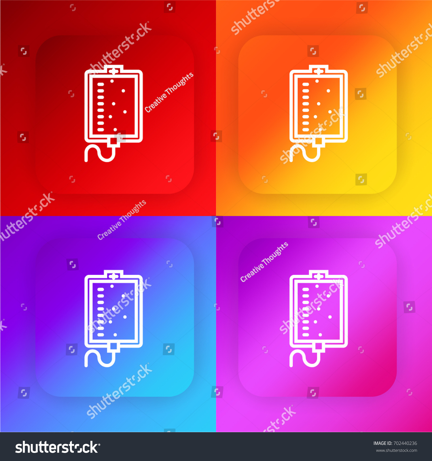 Perfusion Four Color Gradient App Icon Stock Vector (Royalty Free ...