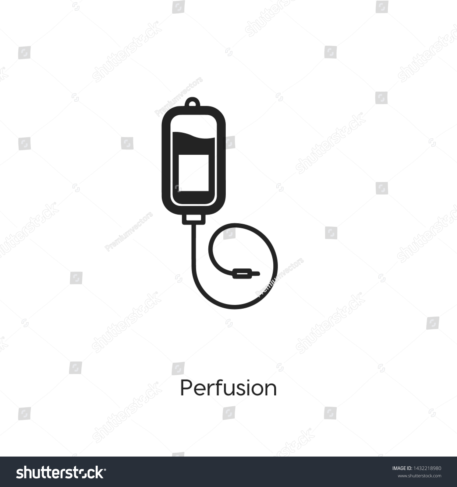Perfusion Icon Vector Symbol Sign Stock Vector (Royalty Free) 1432218980