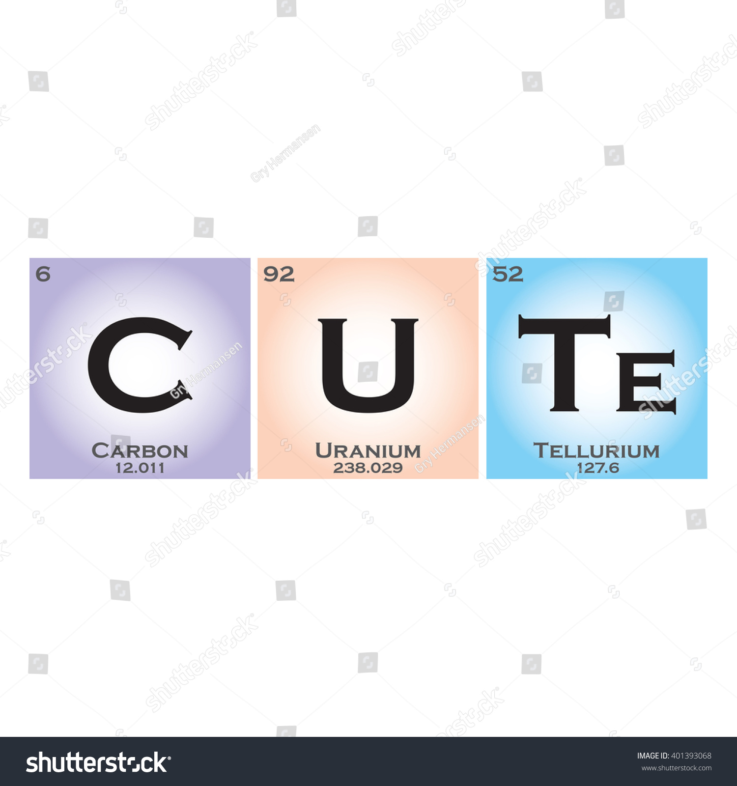 Periodic Table Lettering: เวกเตอร์สต็อก (ปลอดค่าลิขสิทธิ์) 401393068 ...