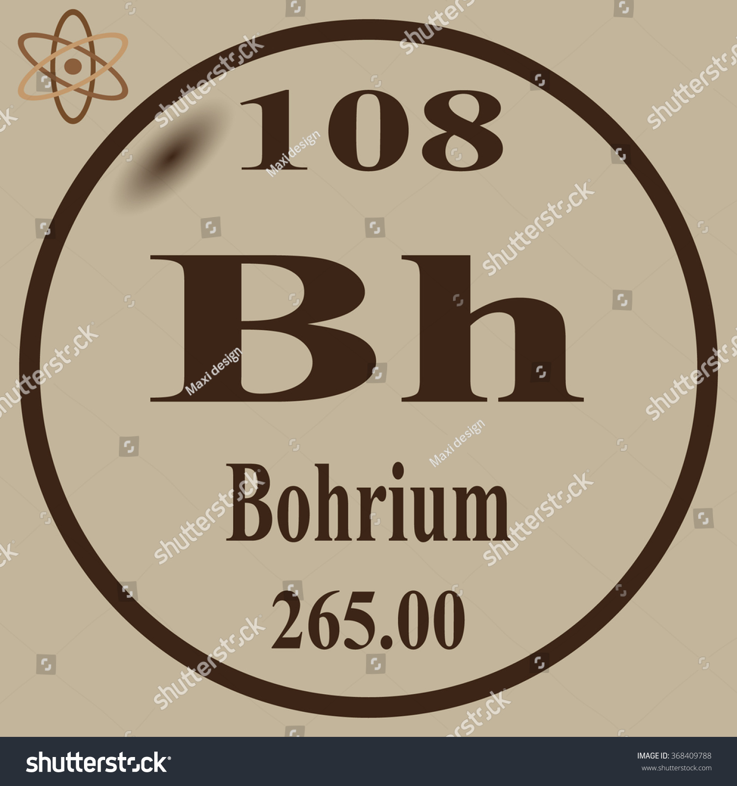 Periodic Table Elements Bohrium: เวกเตอร์สต็อก (ปลอดค่าลิขสิทธิ์ ...