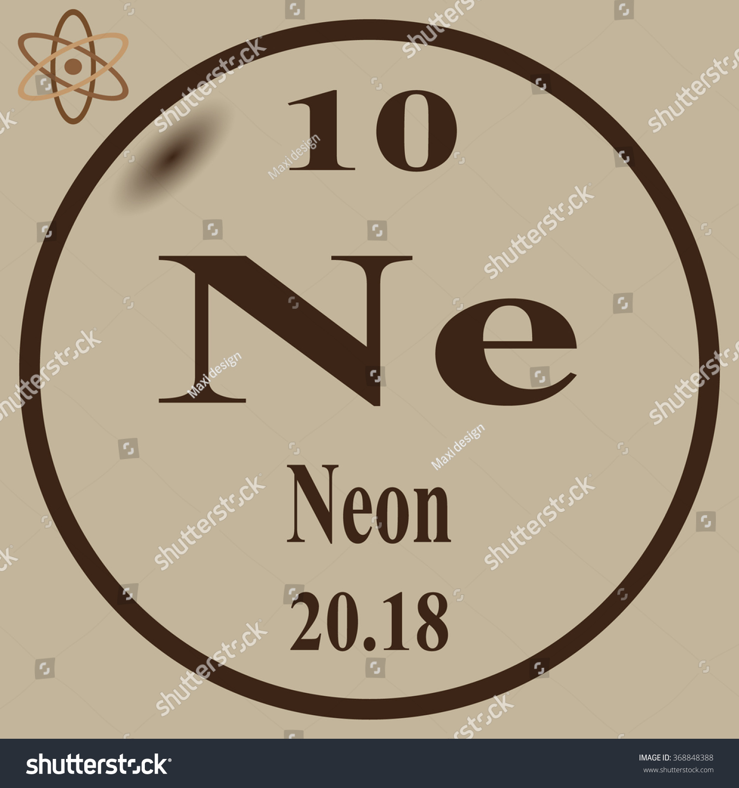 Periodic Table Elements Neon 스톡 벡터(로열티 프리) 368848388 | Shutterstock