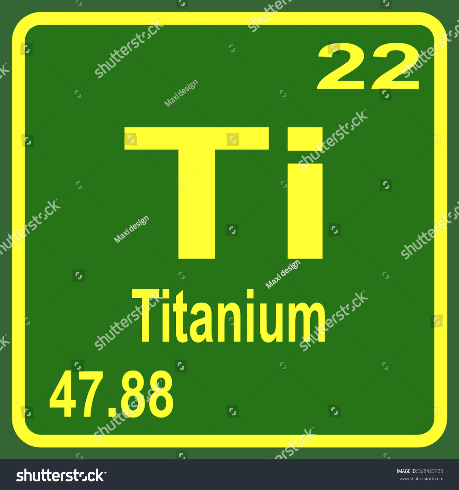 Periodic Table Elements Titanium: เวกเตอร์สต็อก (ปลอดค่าลิขสิทธิ์ ...