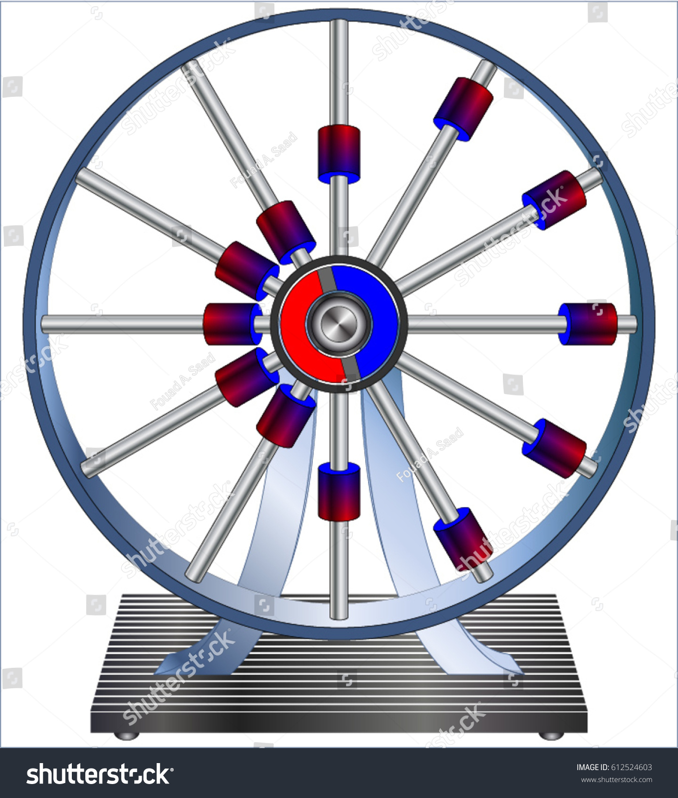 Perpetual Motion Machine Stok Vektör (Telifsiz) 612524603 | Shutterstock