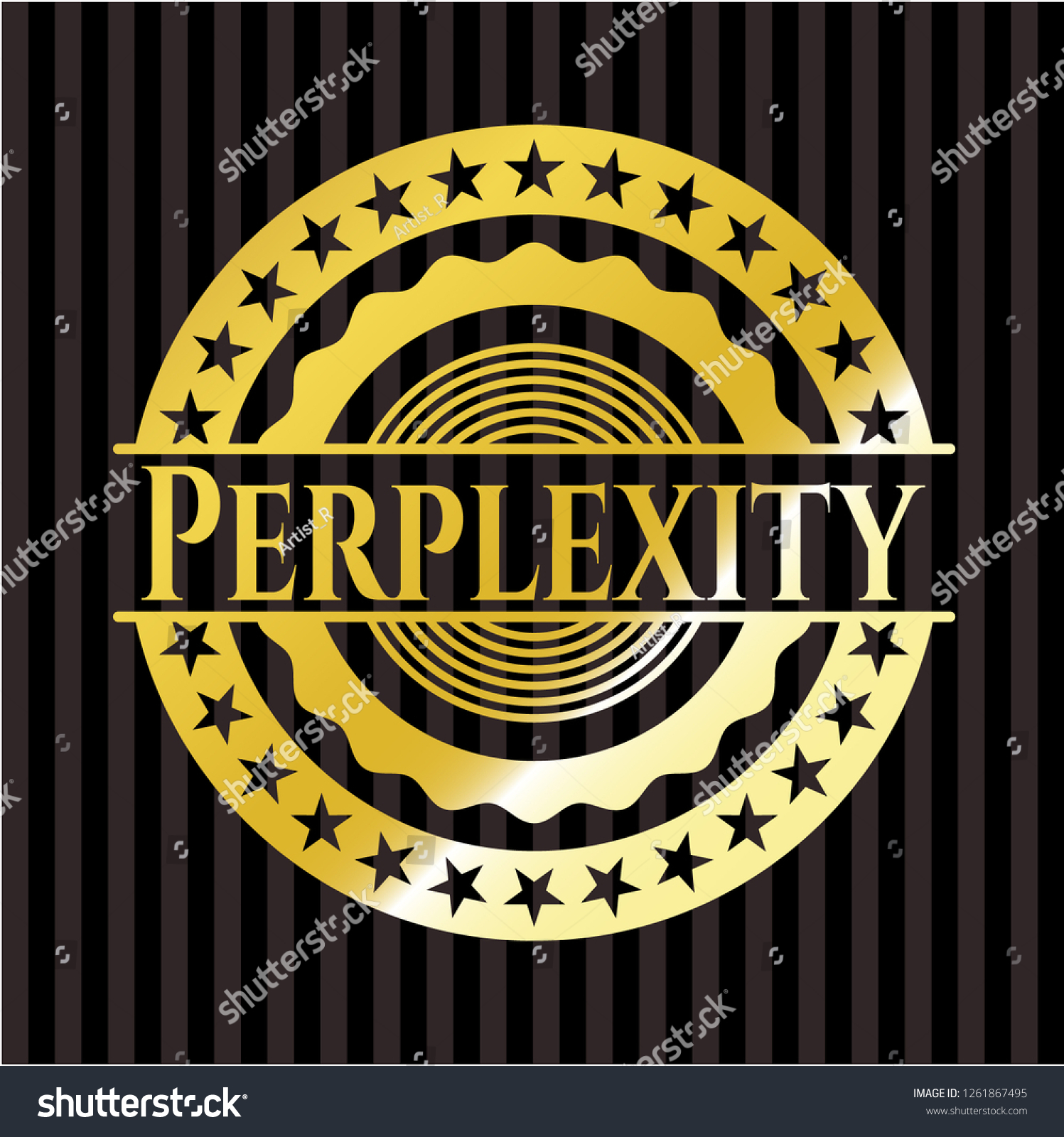 Perplexity Shiny Badge Stock Vector (Royalty Free) 1261867495 ...