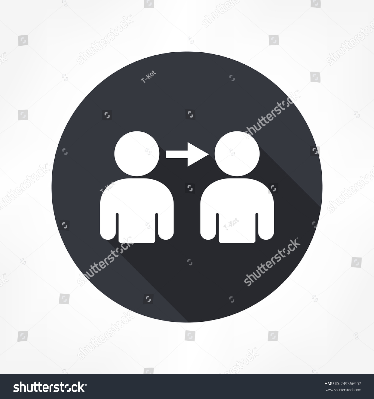 Person Connect Icon Stock Vector (Royalty Free) 249366907