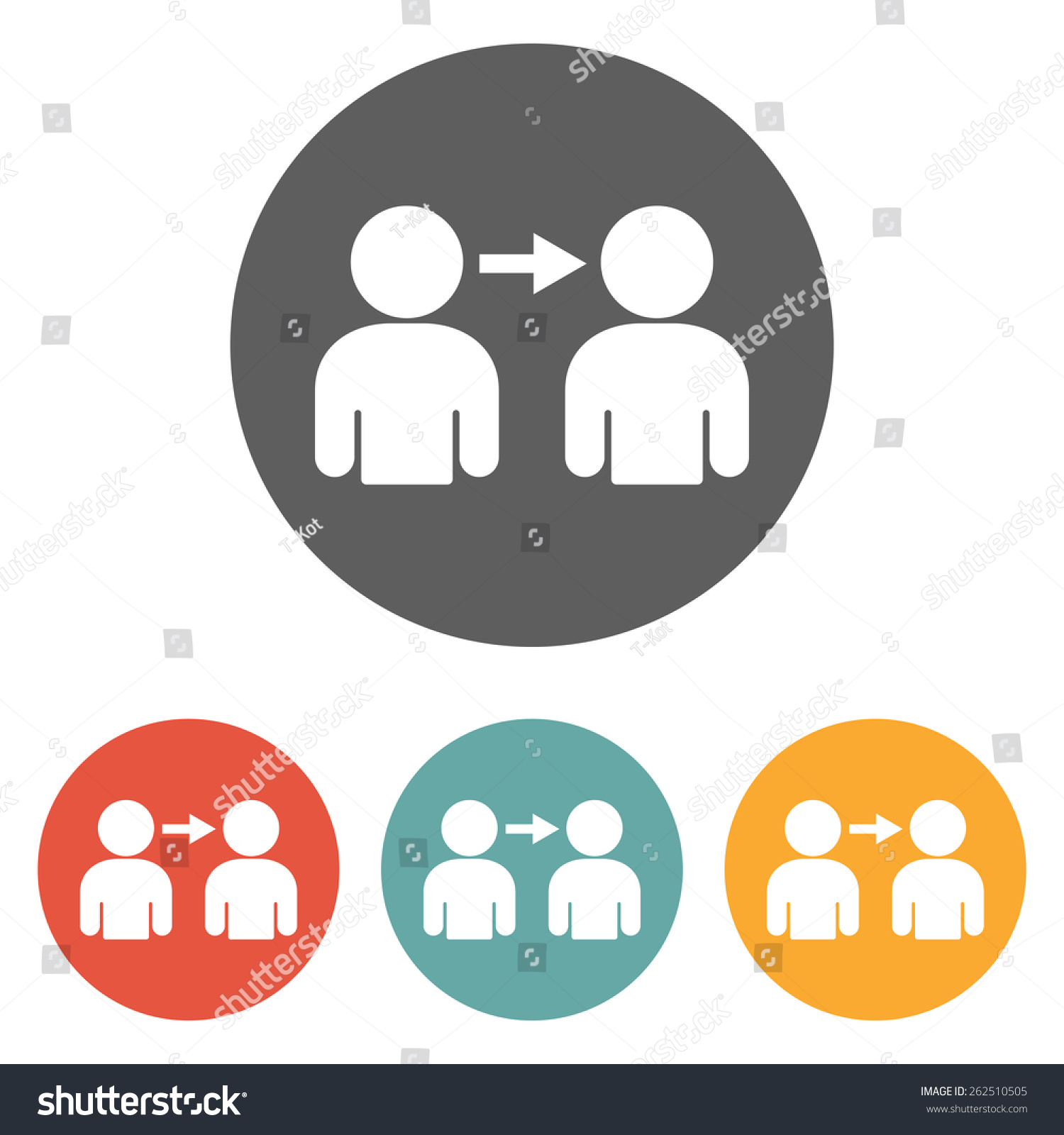 Person Connect Icon Stock Vector (Royalty Free) 262510505 | Shutterstock
