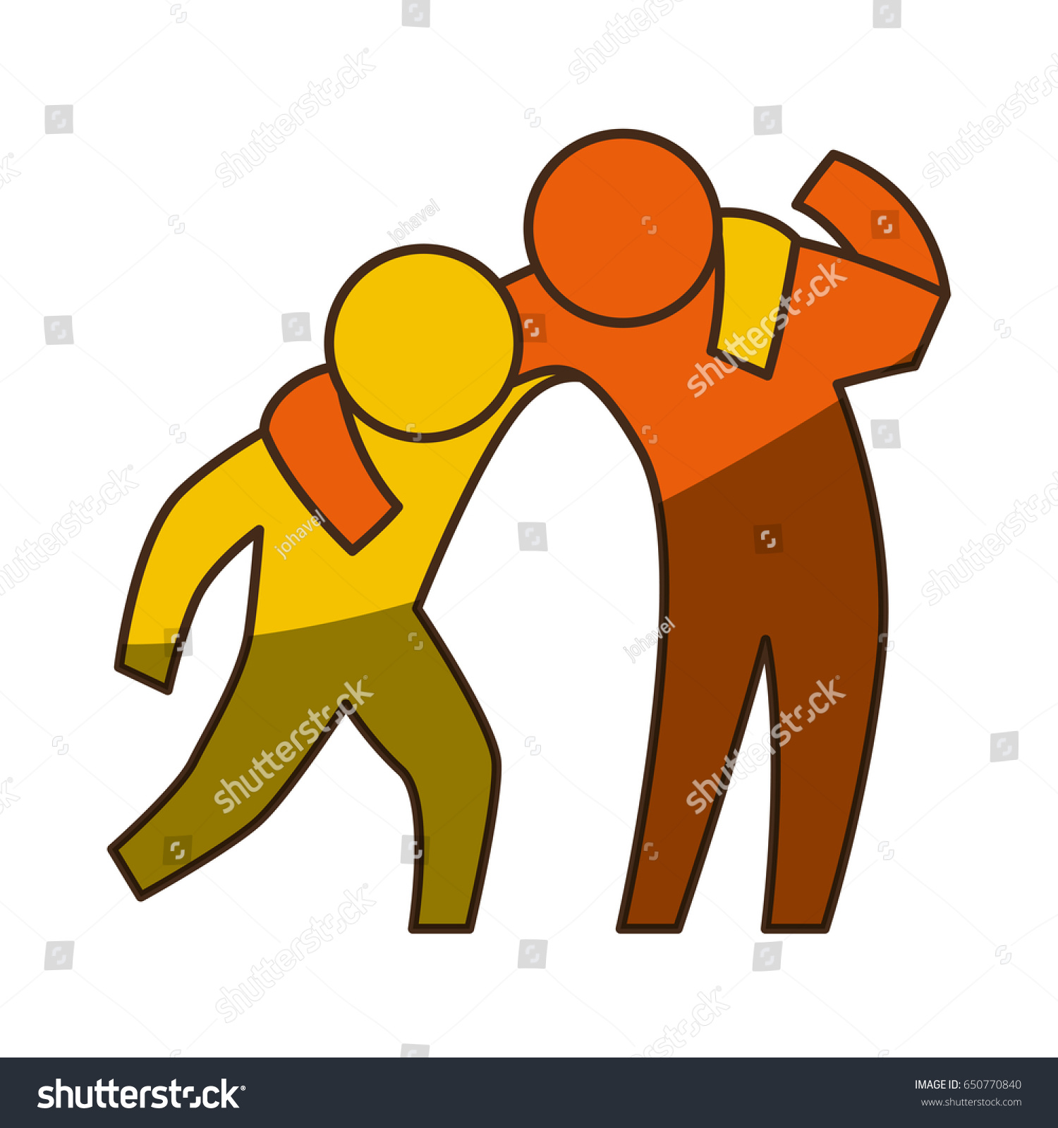 Person Helping Someone Stock Vector (Royalty Free) 650770840