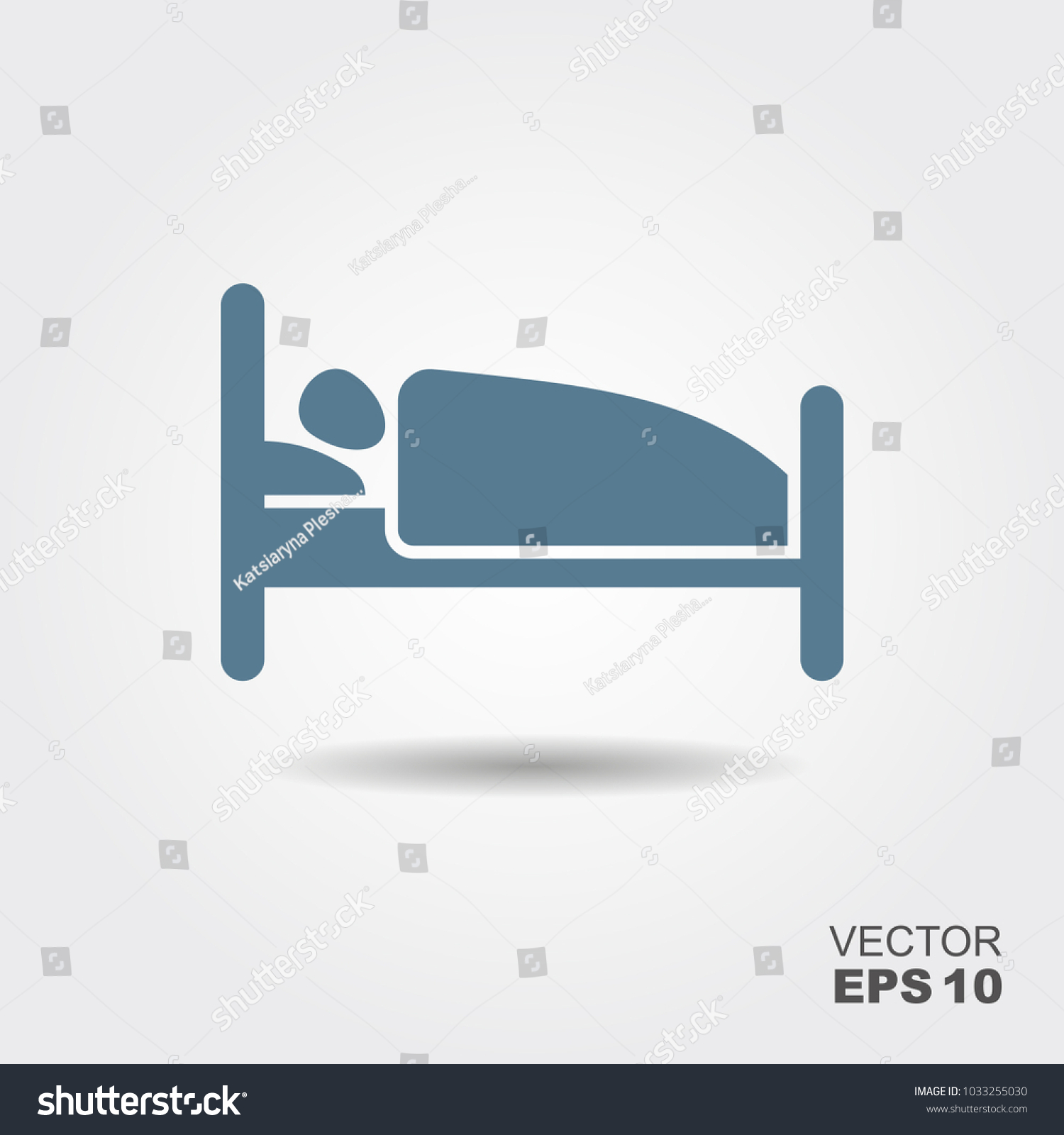 Person Bed Hotel Flat Icon Sleeping Stock Vector (Royalty Free) 1033255030 Person Bed Hotel Flat Icon Sleeping Stock Vector (Royalty Free) 1033255030