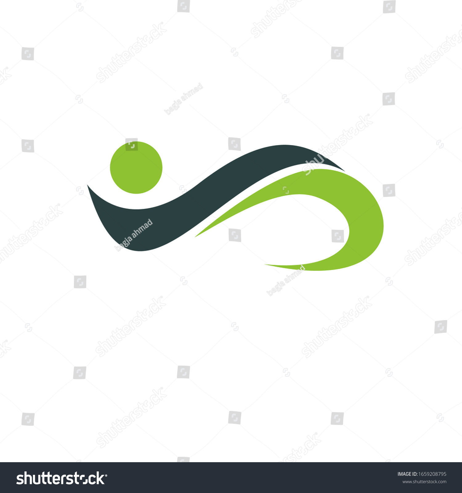 Person Logo Vector Modern Template Stock Vector (Royalty Free) 1659208795
