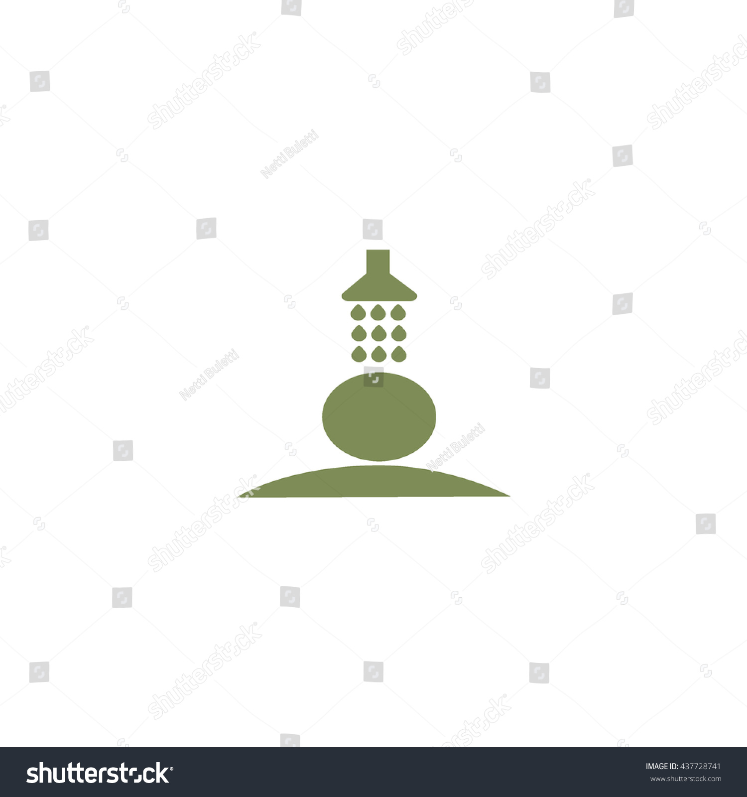 Person Shower Icon Stock Vector (Royalty Free) 437728741 | Shutterstock