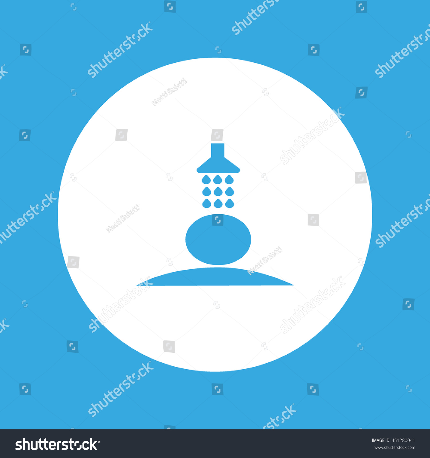 Person Shower Icon Stock Vector (Royalty Free) 451280041 | Shutterstock