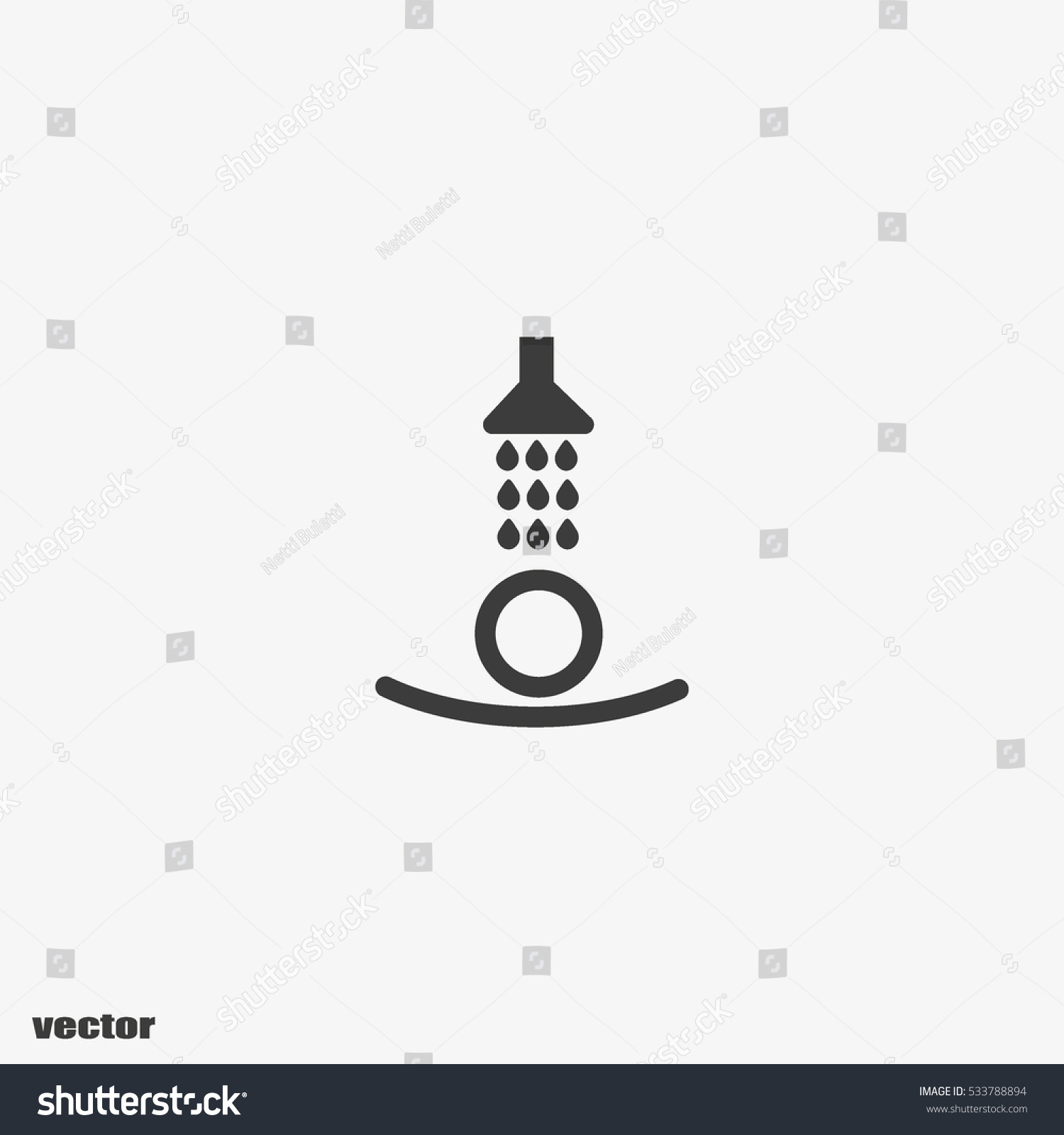 Person Shower Icon Stock Vector (Royalty Free) 533788894 | Shutterstock