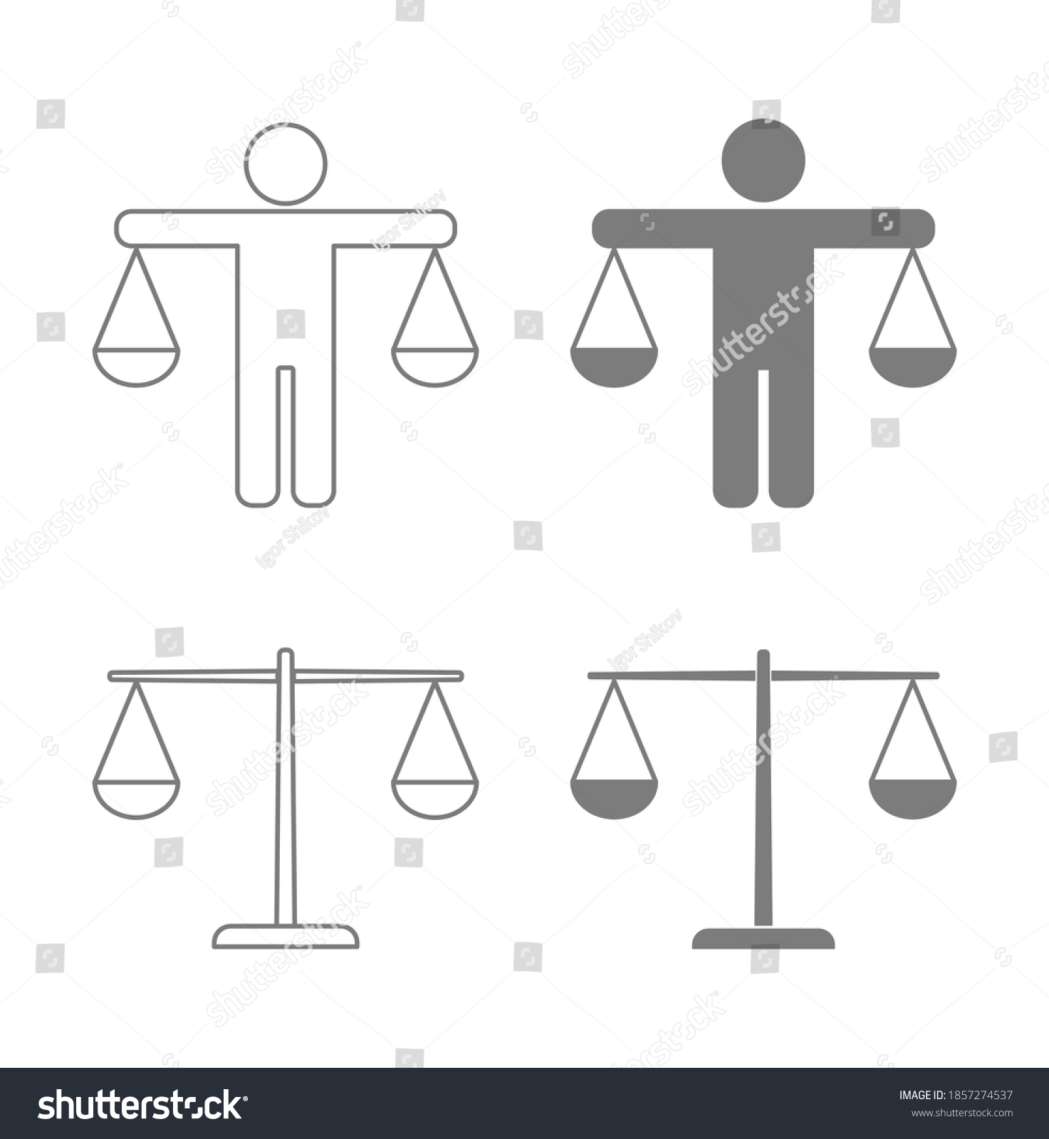 Person Scale Ethic Icon Stock Vector (Royalty Free) 1857274537 ...
