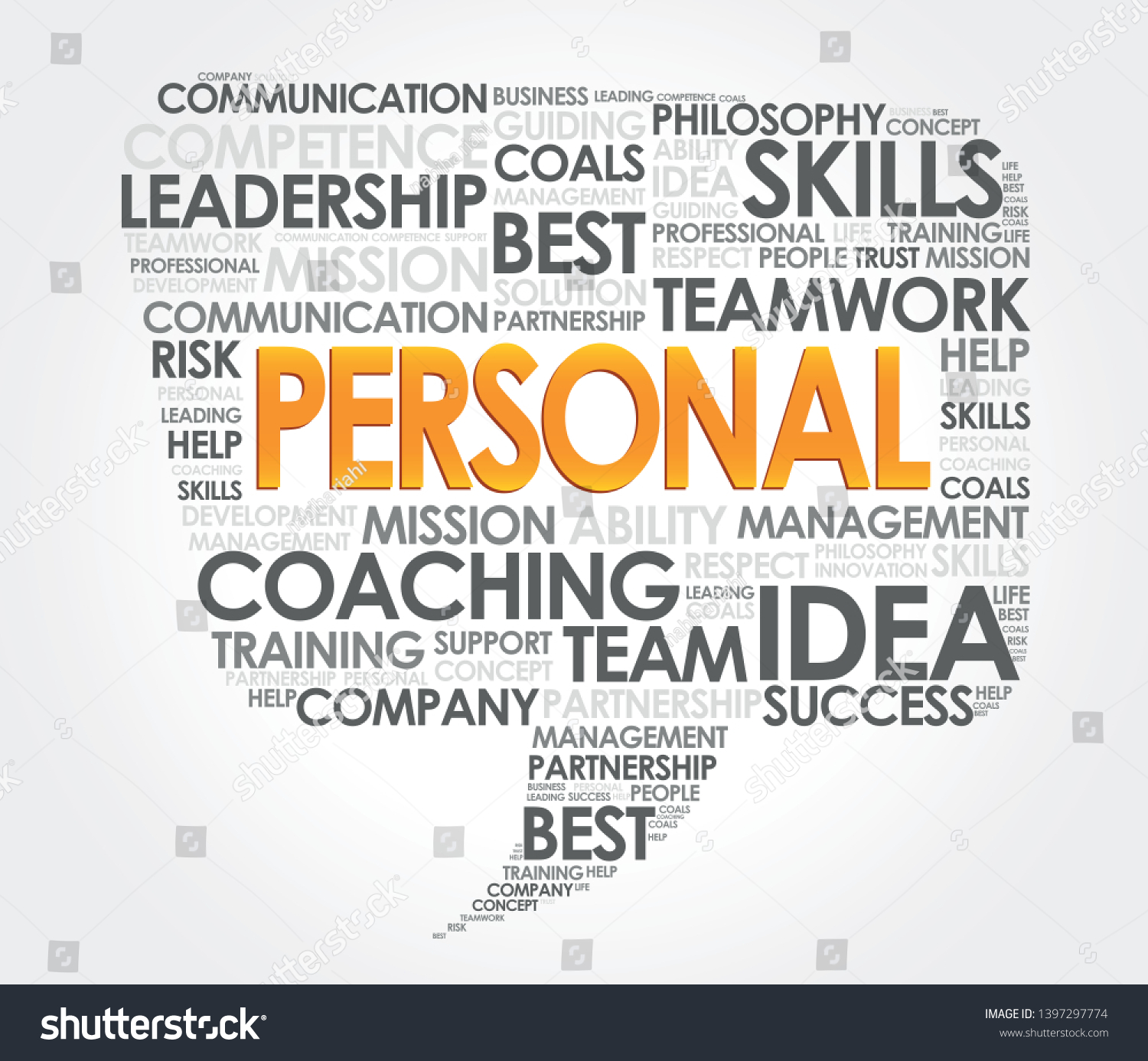 Personal Word Cloud Dialog Bubble Stock Vector (Royalty Free ...