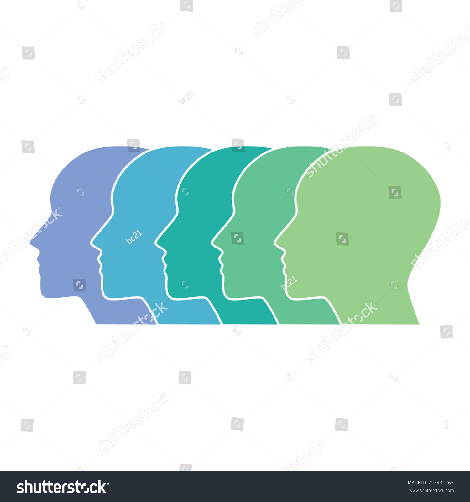 Personal Transformation Illustration Stock Vector (Royalty Free) 793431265