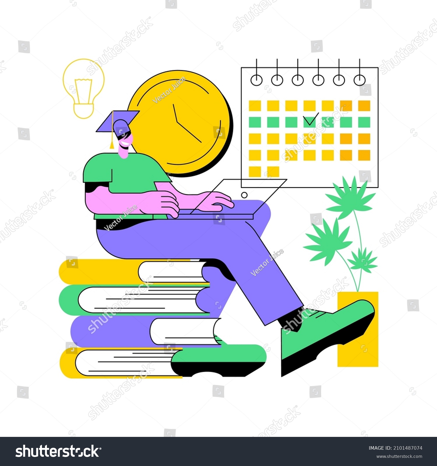 Personalized Learning Abstract Concept Vector Illustration Stock Vector ...