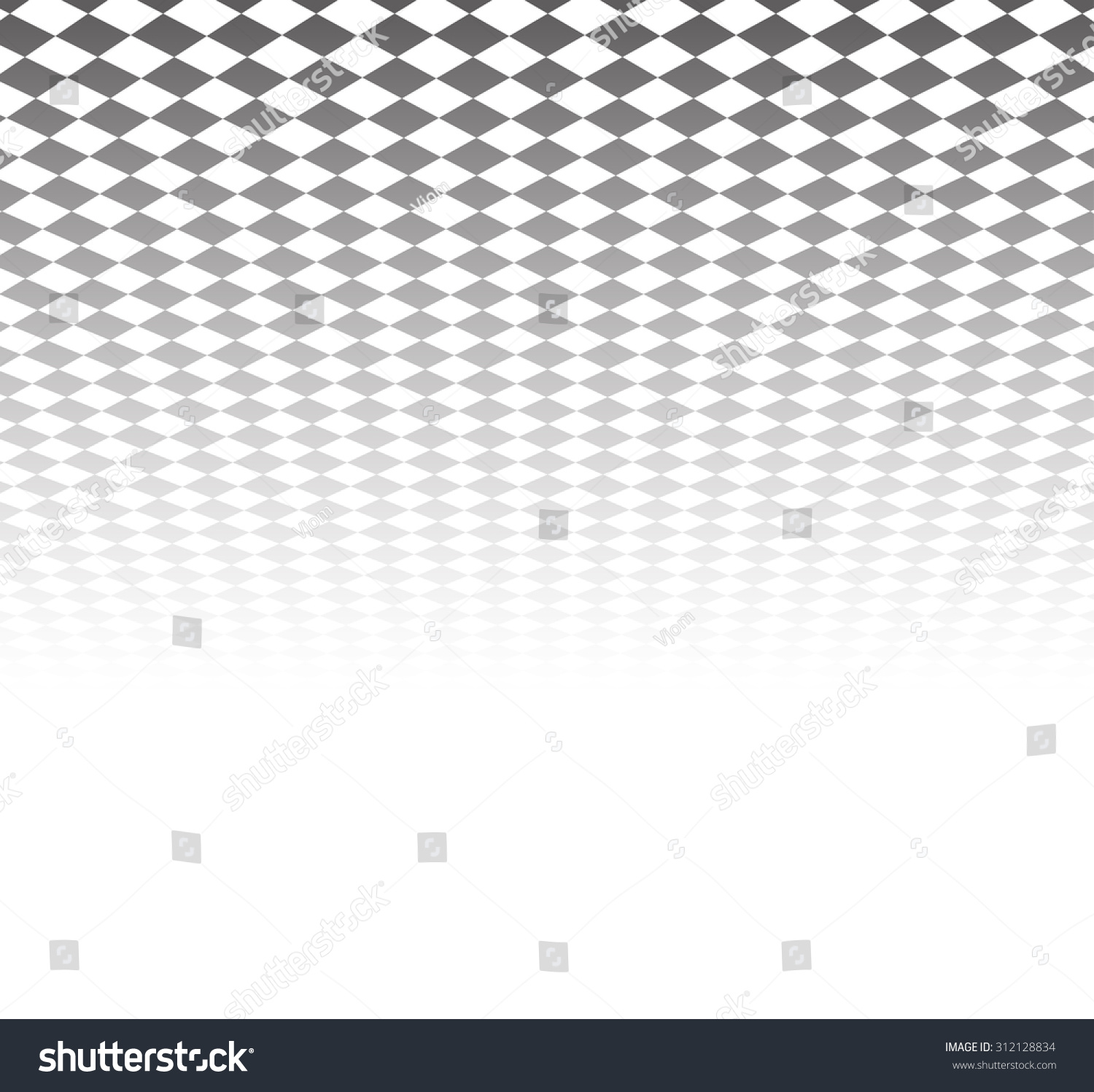 Perspective Black White Grid Checkered Surface Stock Vector (Royalty ...
