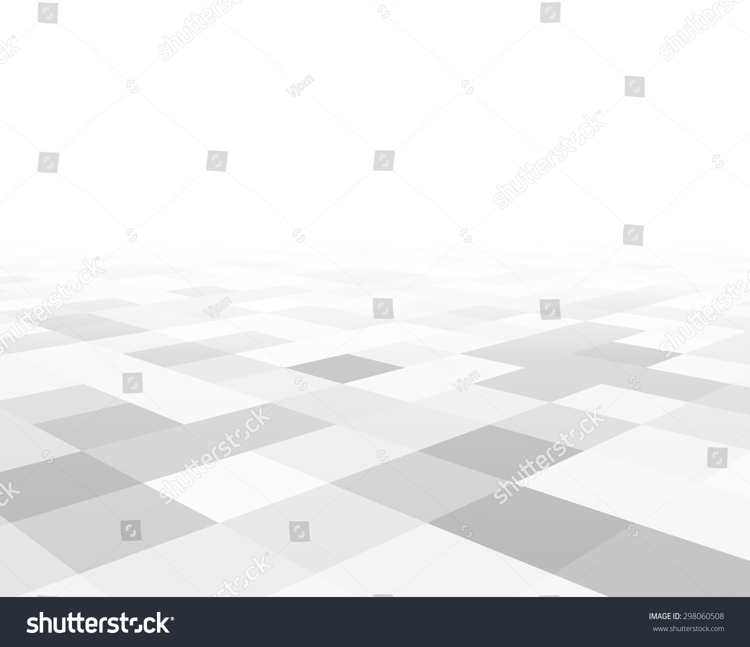 Perspective Grey White Grid Checkered Surface Stock Vector (Royalty ...