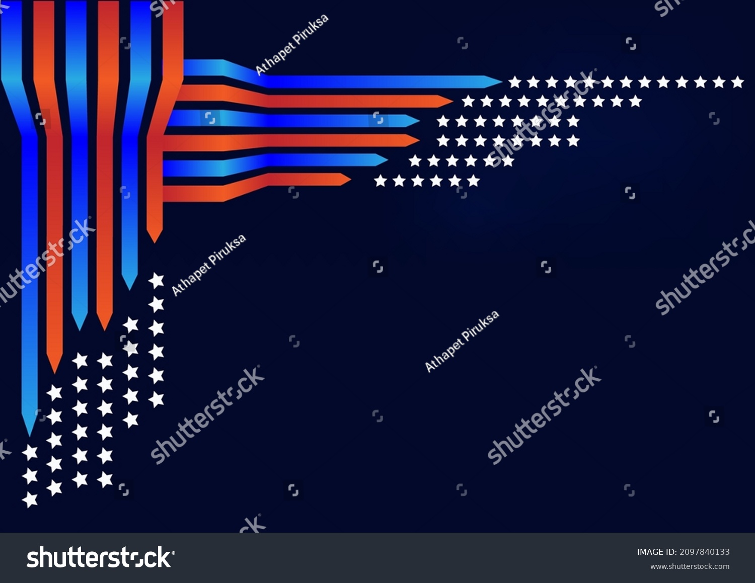 Perspective Line Star Pattern On Black Stock Vector (Royalty Free ...
