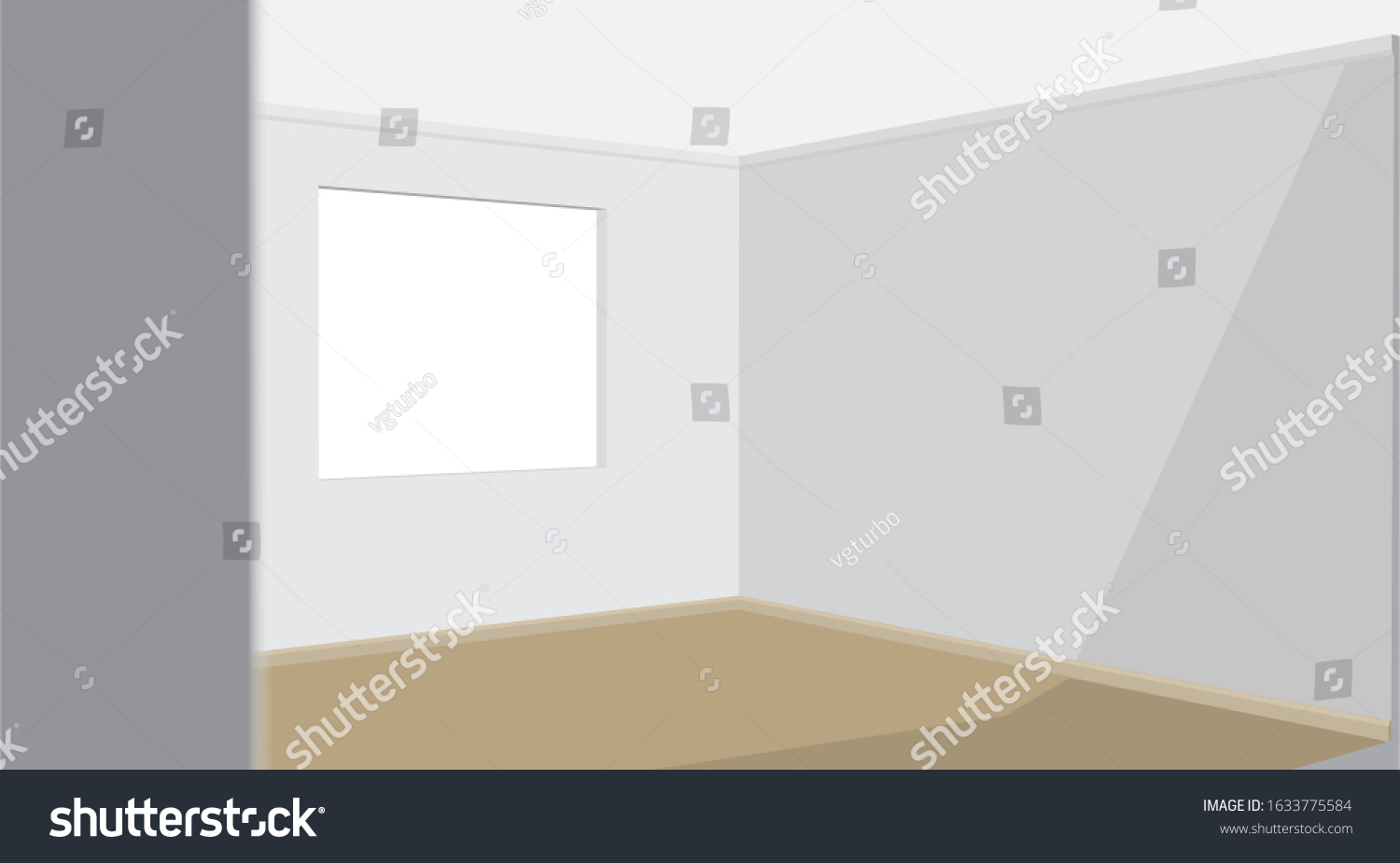Perspective Room Vector Decoration Stock Vector (Royalty Free ...