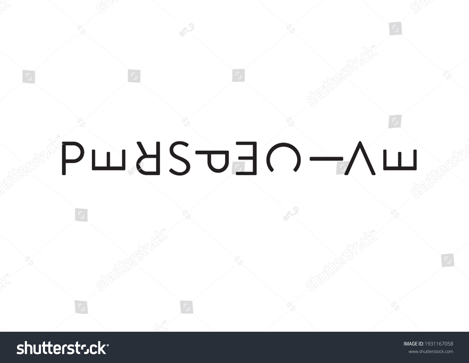 Perspective Typography Unique Poster Design Stock Vector (Royalty Free ...