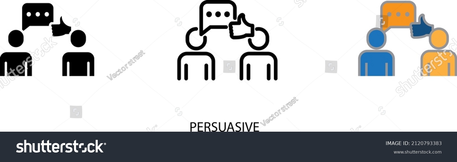 Persuasive Icon Vector Illustration Stock Vector (Royalty Free ...